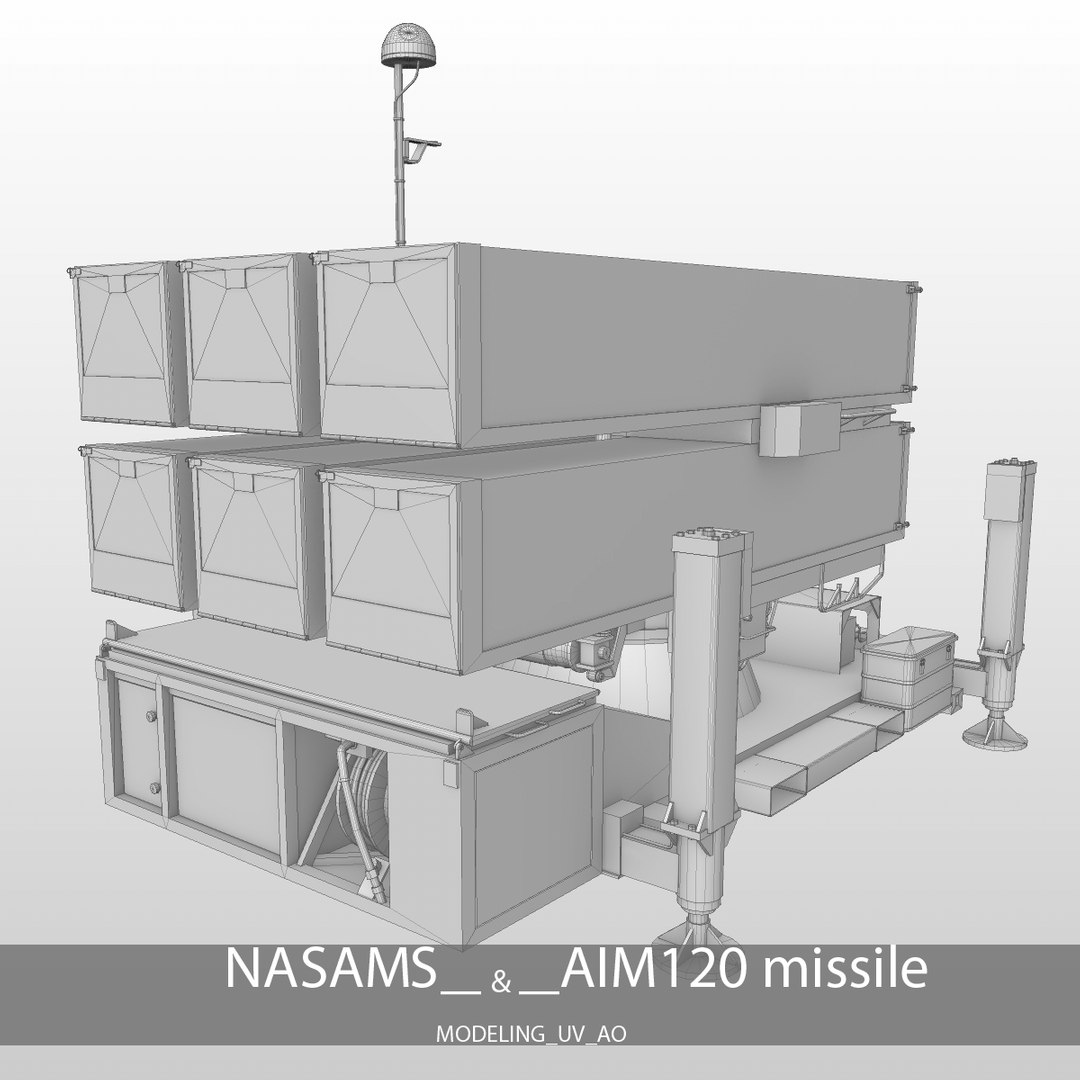 3D NASAMS Missiles System model - TurboSquid 1967547