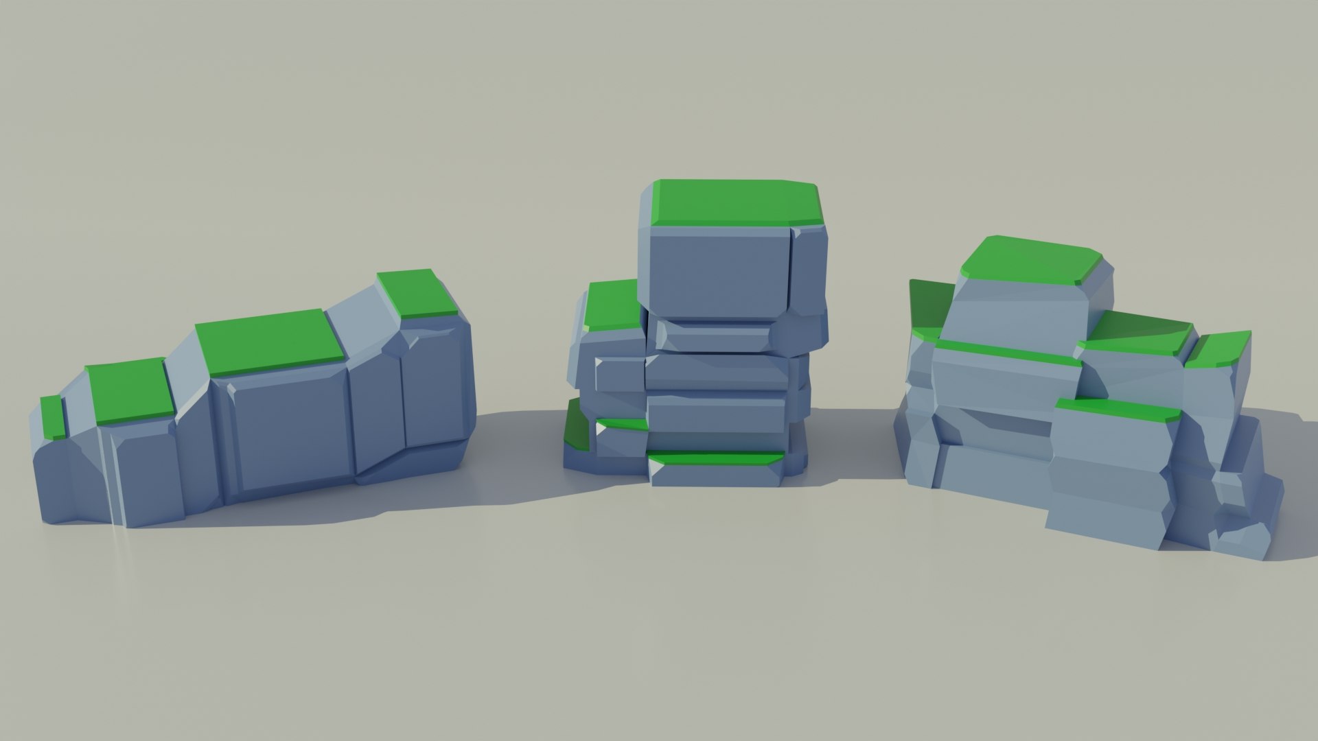 Small Natural Low Poly Pack model - TurboSquid 1757164