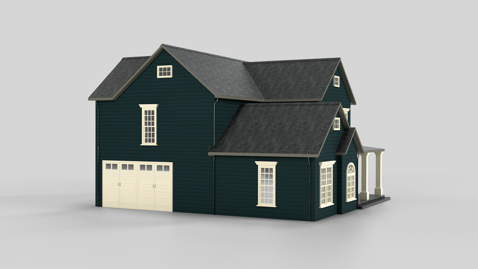 3D Model Neighborhood House 03T3 - TurboSquid 2211182