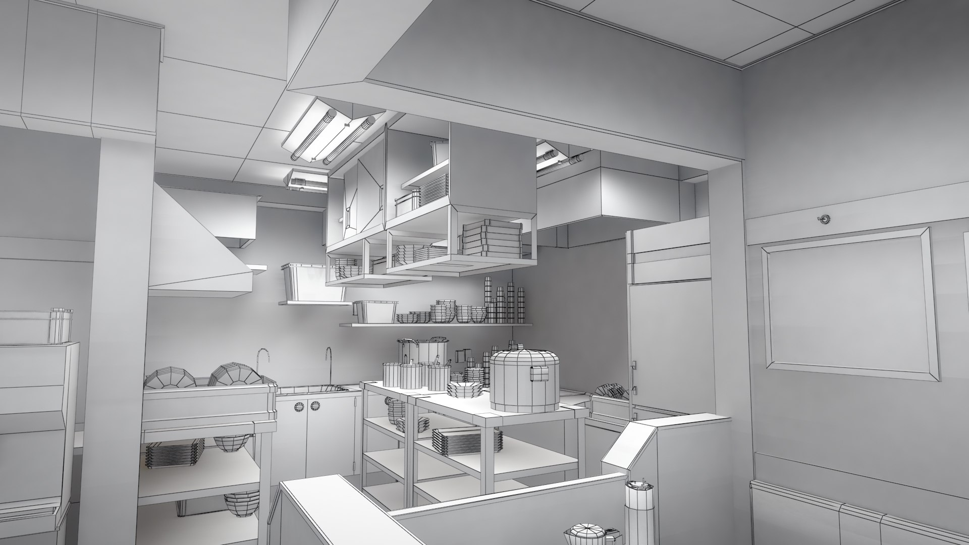 Japanese Rice Bowl Restaurant 3D Model - TurboSquid 2298276