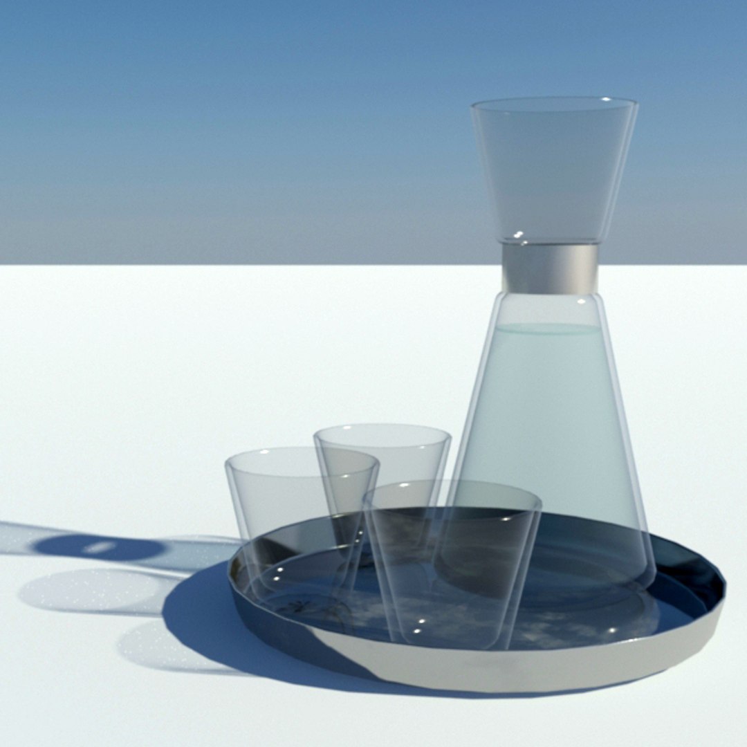 Night Carafe Set 3d Model