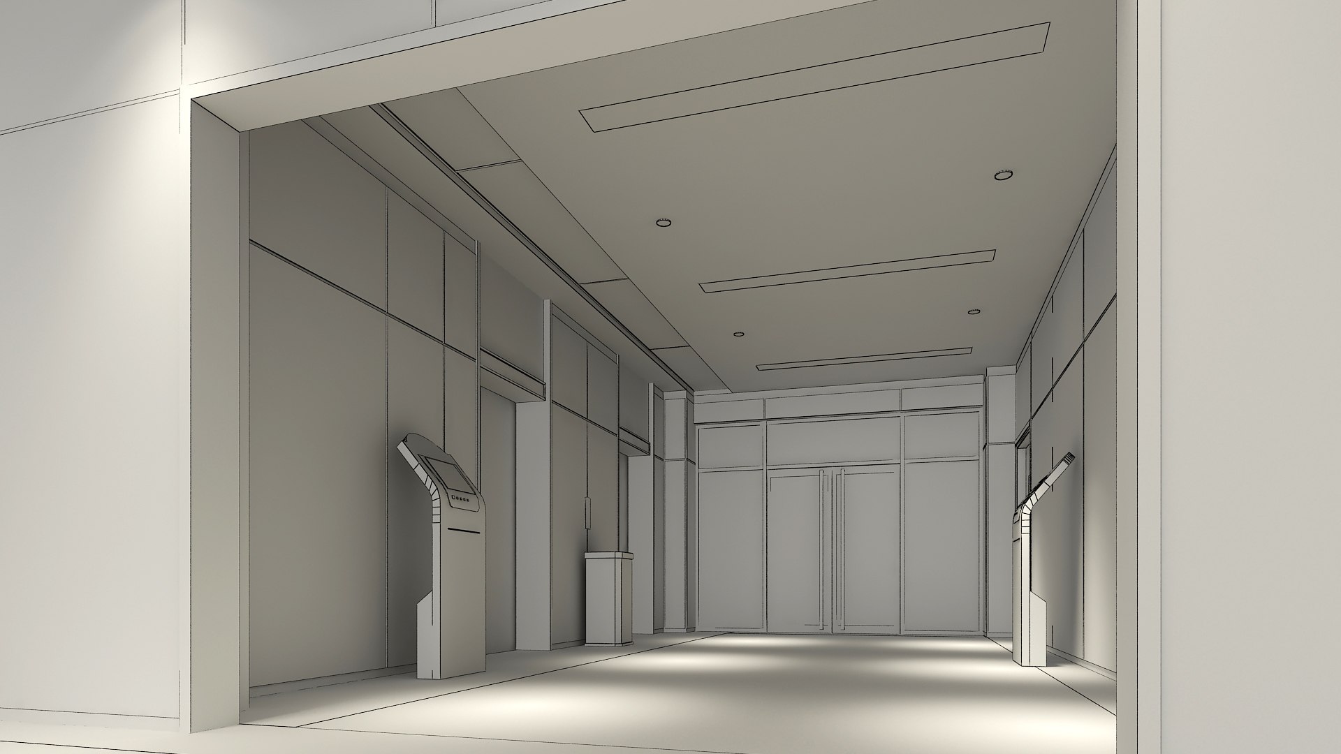 Bank Lobby 6 3D Model - TurboSquid 2155198