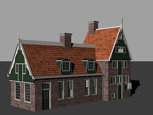 3d model cape dutch house