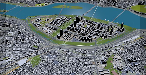 City area building model - TurboSquid 1539920