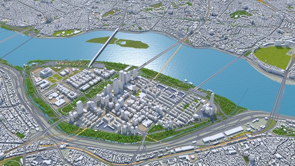 City area building model - TurboSquid 1539920