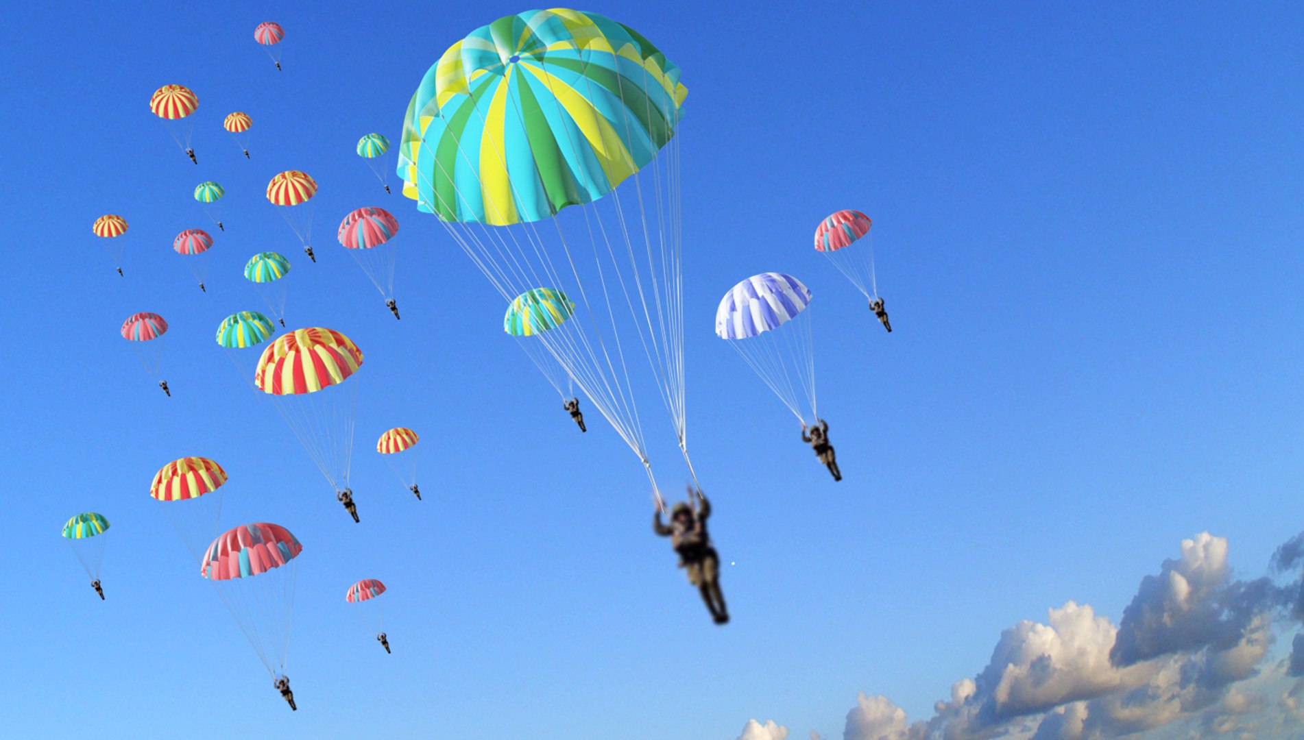 3D Parachute Marvelous Designer Model - TurboSquid 1512055