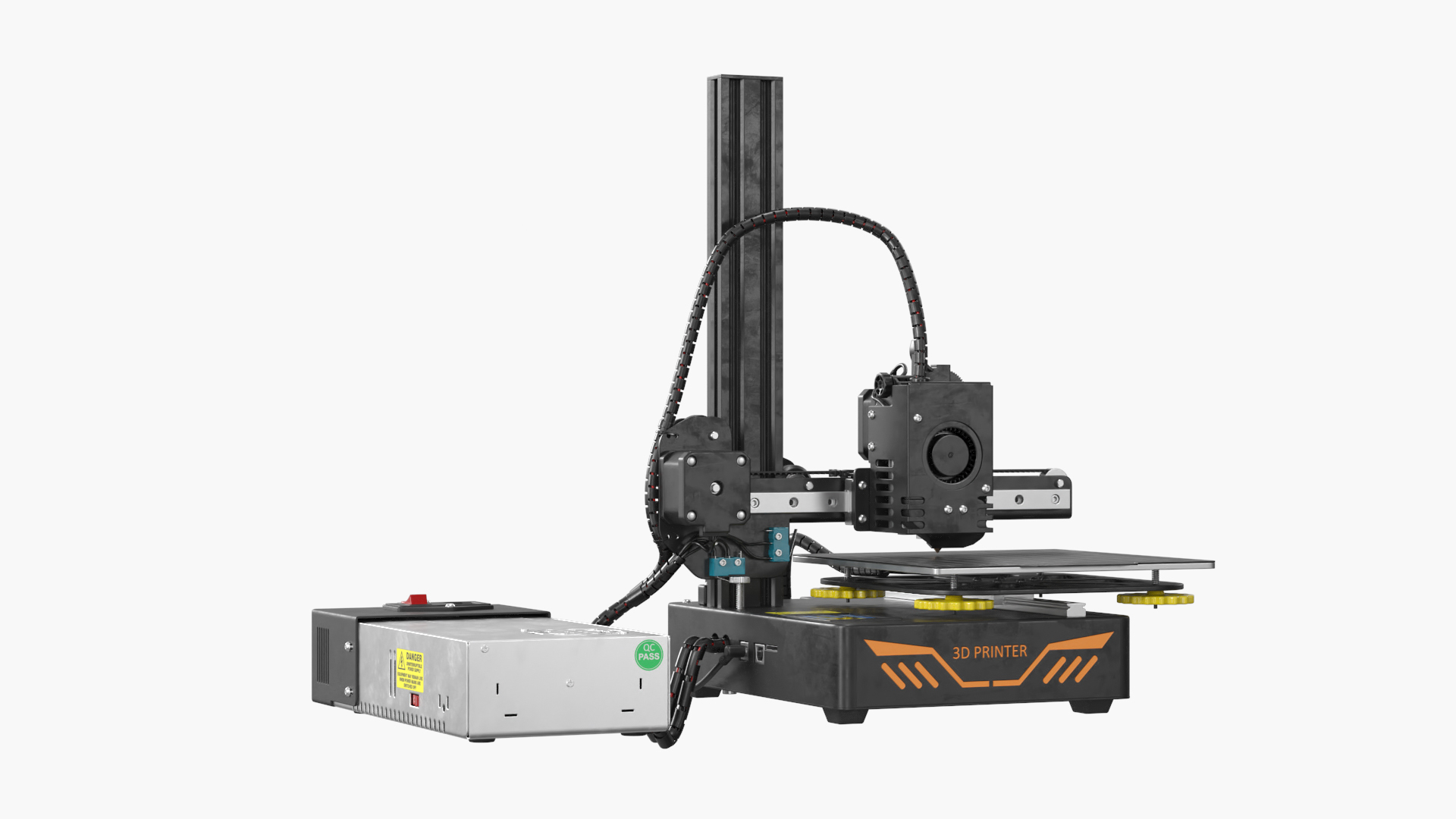 Mini 3D Printer With PSU Rigged Animated 3D Model - TurboSquid 2390094