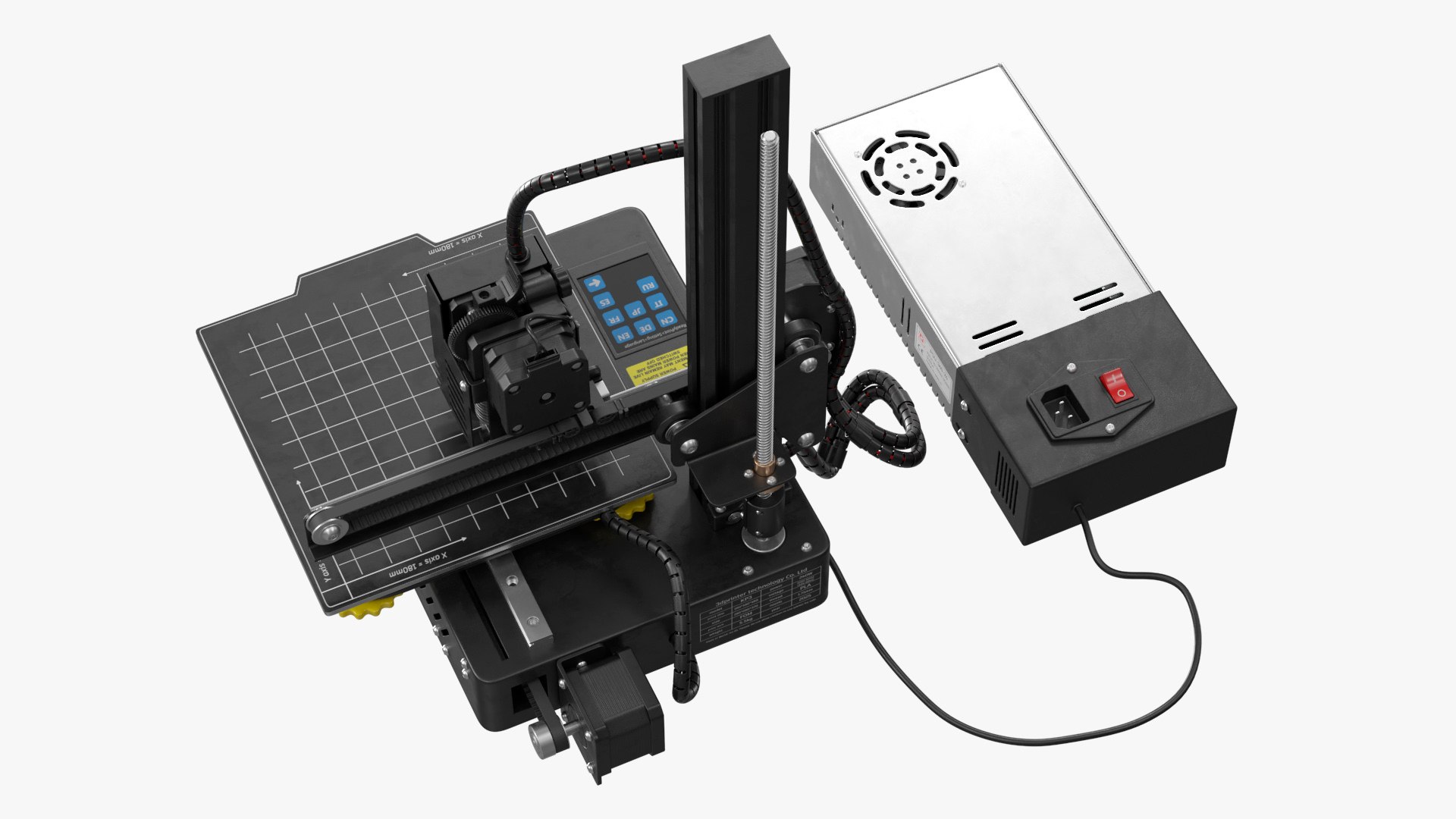 Mini 3D Printer With PSU Rigged Animated 3D Model - TurboSquid 2390094