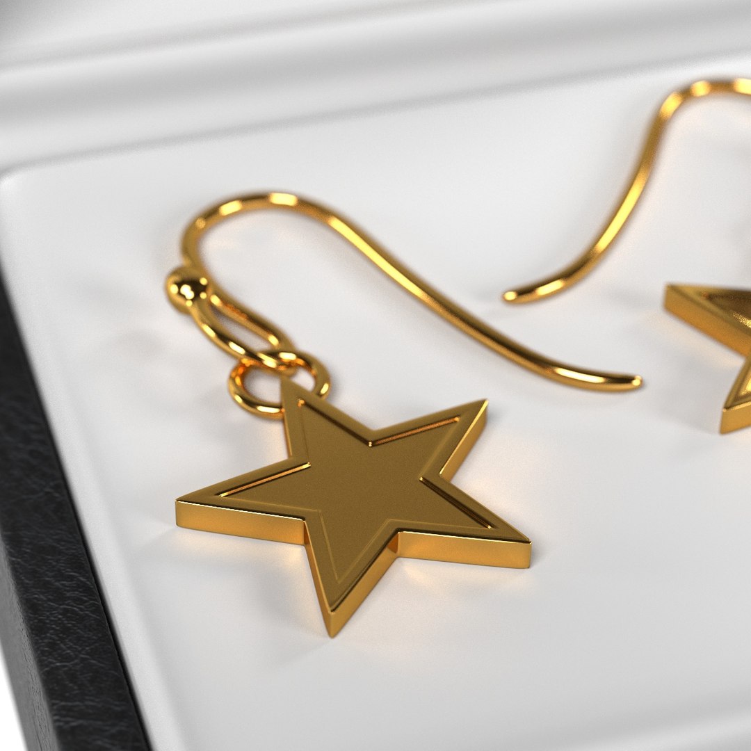 3d Earrings Box Model