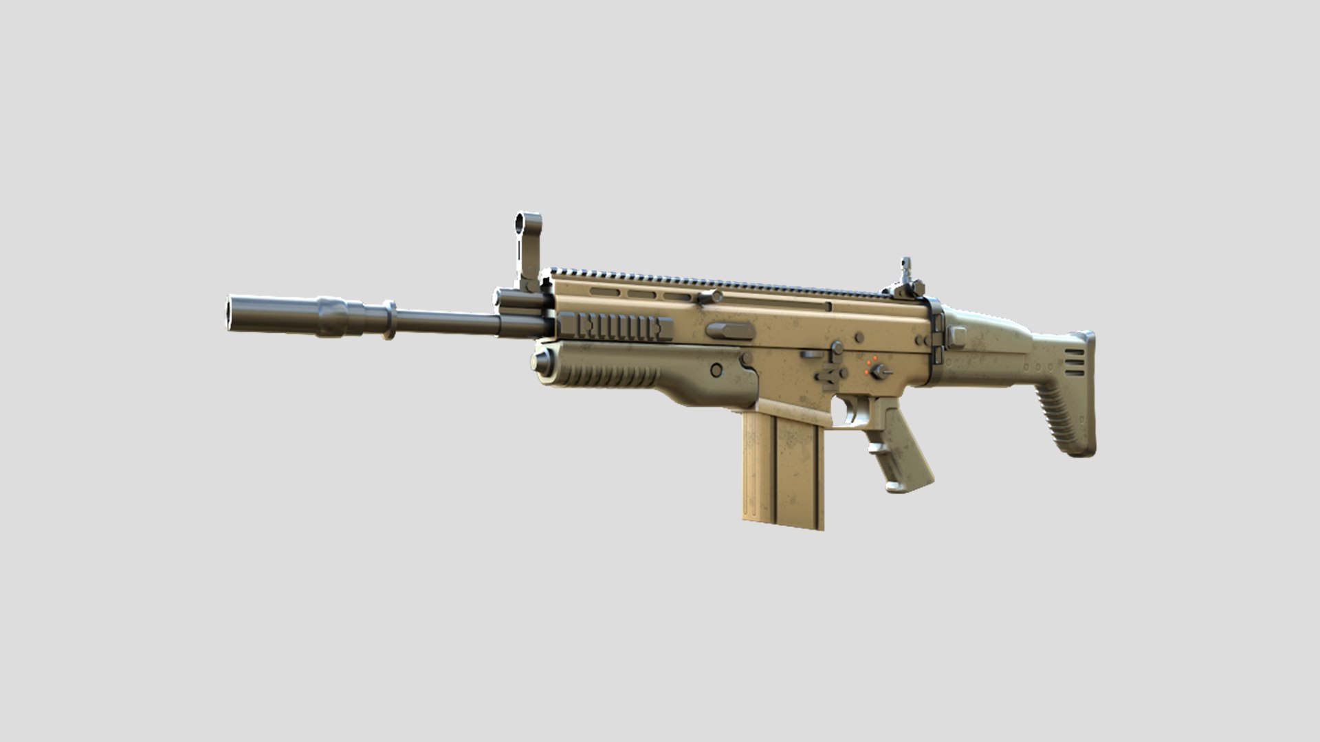 Scar-L II 3D Low Poly-Game Ready Gun Model -011 3D Model - TurboSquid ...