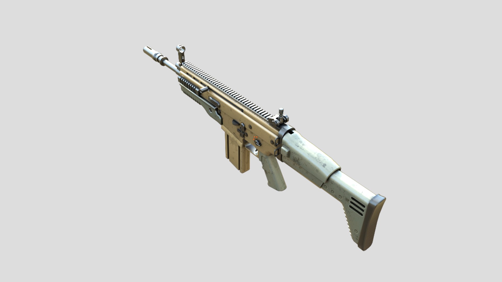 Scar-L II 3D Low Poly-Game Ready Gun Model -011 3D Model - TurboSquid ...