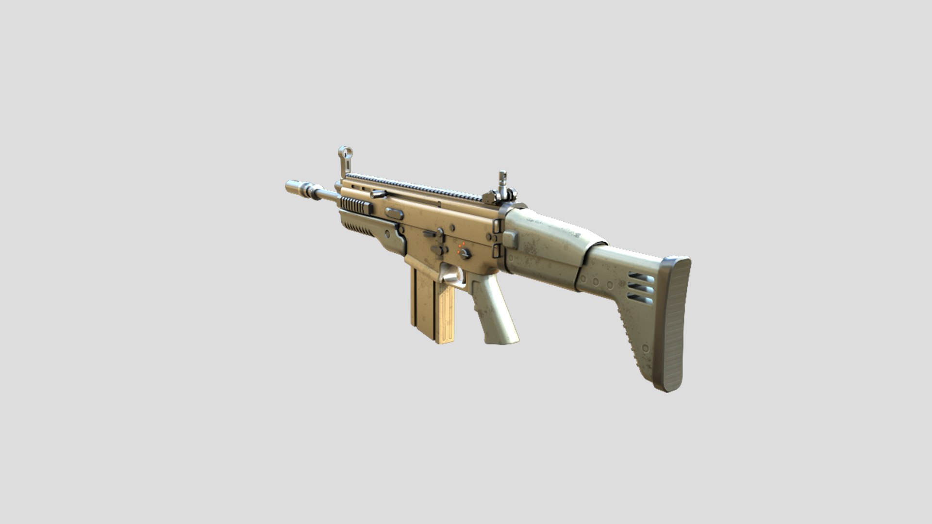 Scar-L II 3D Low Poly-Game Ready Gun Model -011 3D Model - TurboSquid ...