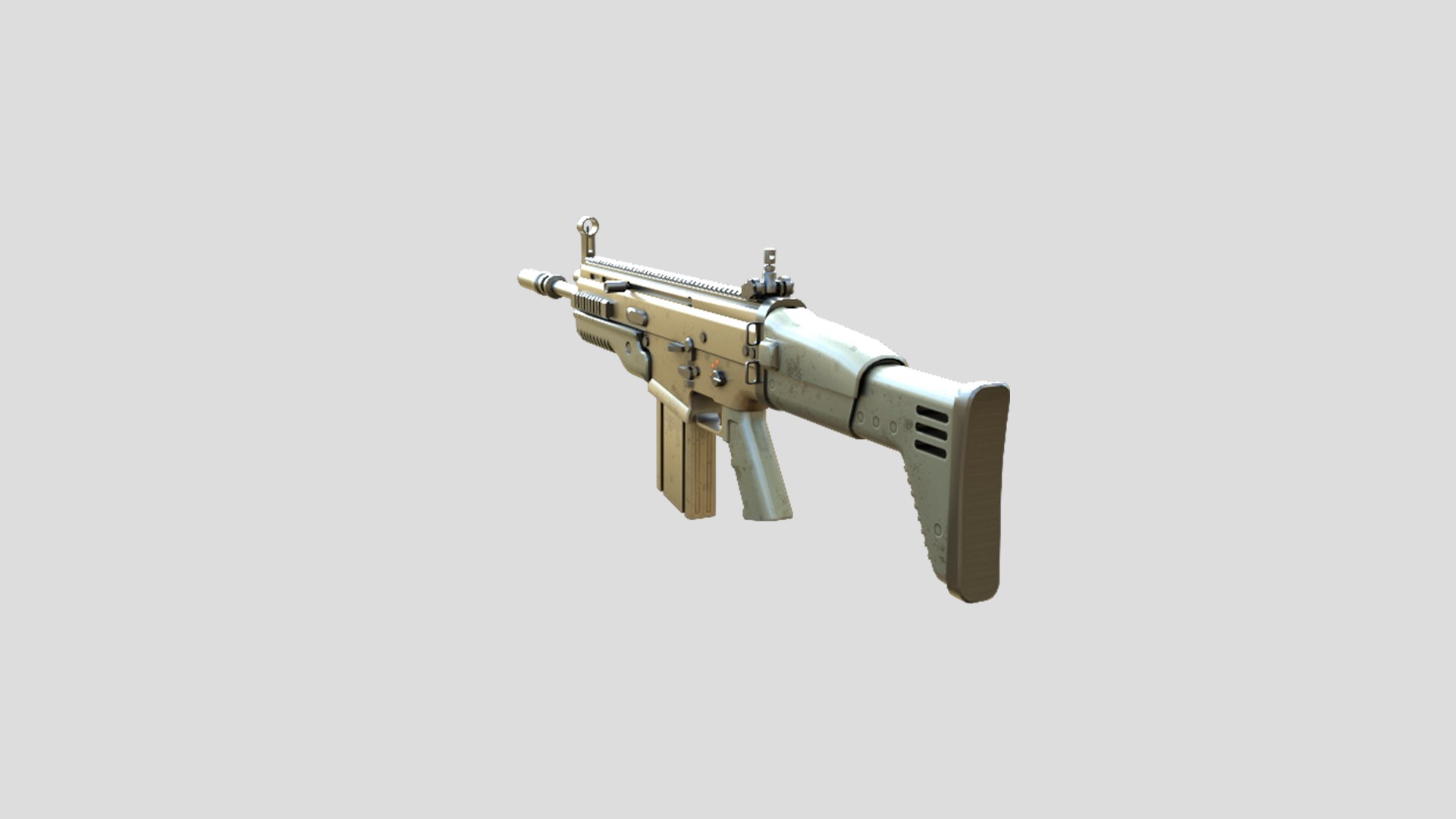 Scar-L II 3D Low Poly-Game Ready Gun Model -011 3D Model - TurboSquid 2108767