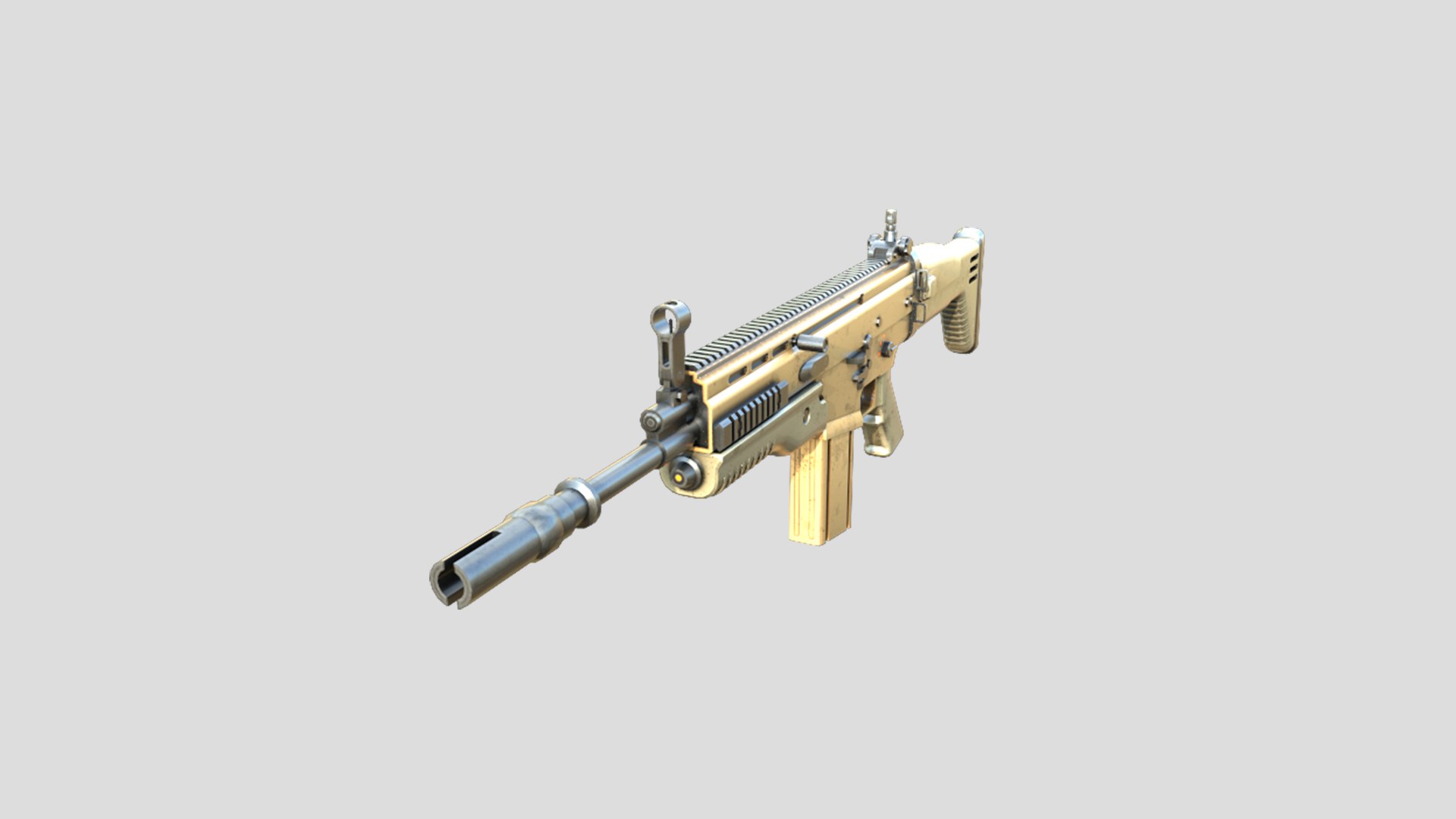 Scar-L II 3D Low Poly-Game Ready Gun Model -011 3D Model - TurboSquid ...