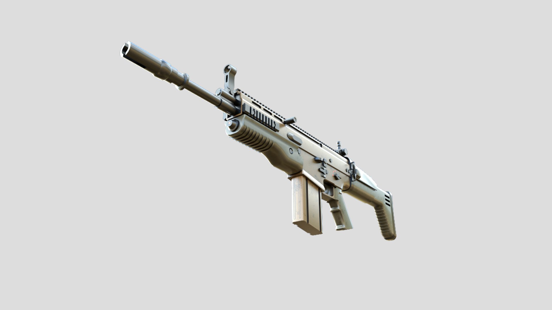 Scar-L II 3D Low Poly-Game Ready Gun Model -011 3D Model - TurboSquid ...
