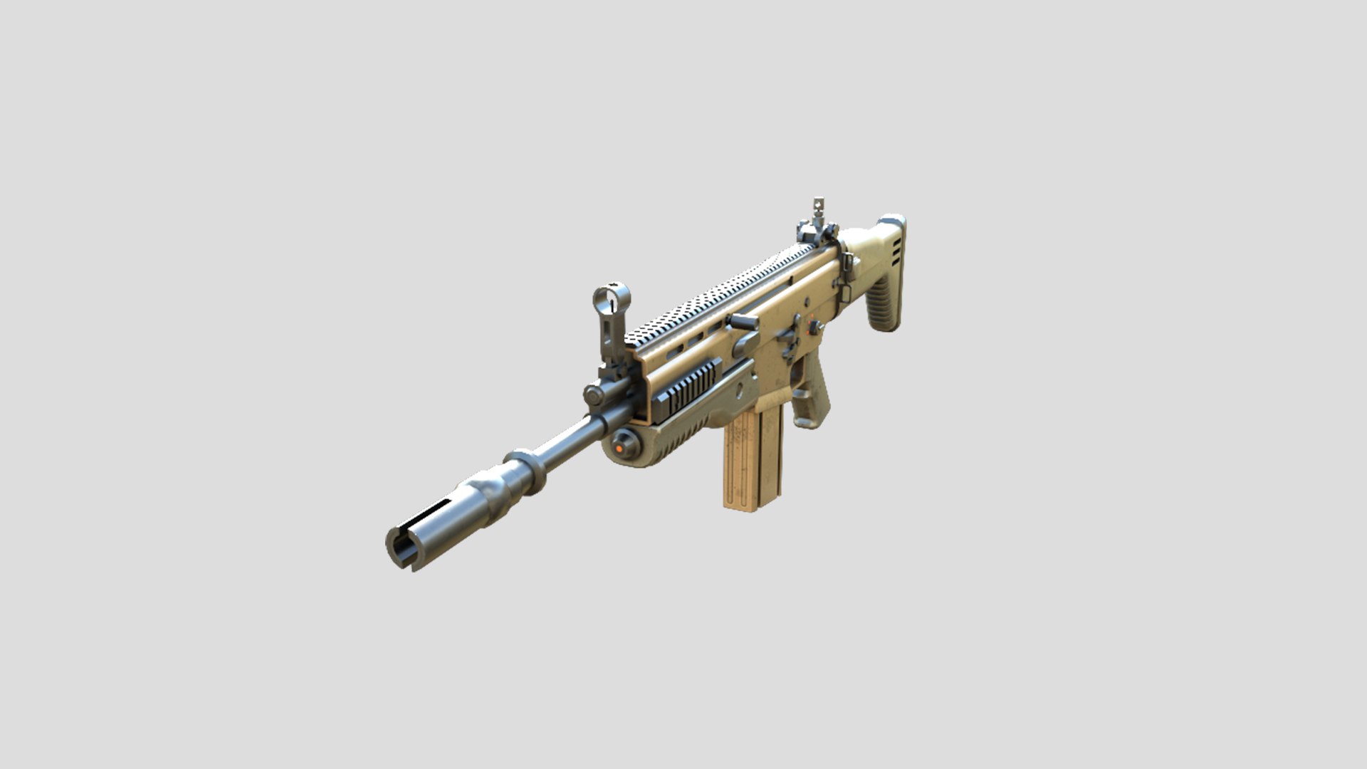 Scar-L II 3D Low Poly-Game Ready Gun Model -011 3D Model - TurboSquid ...