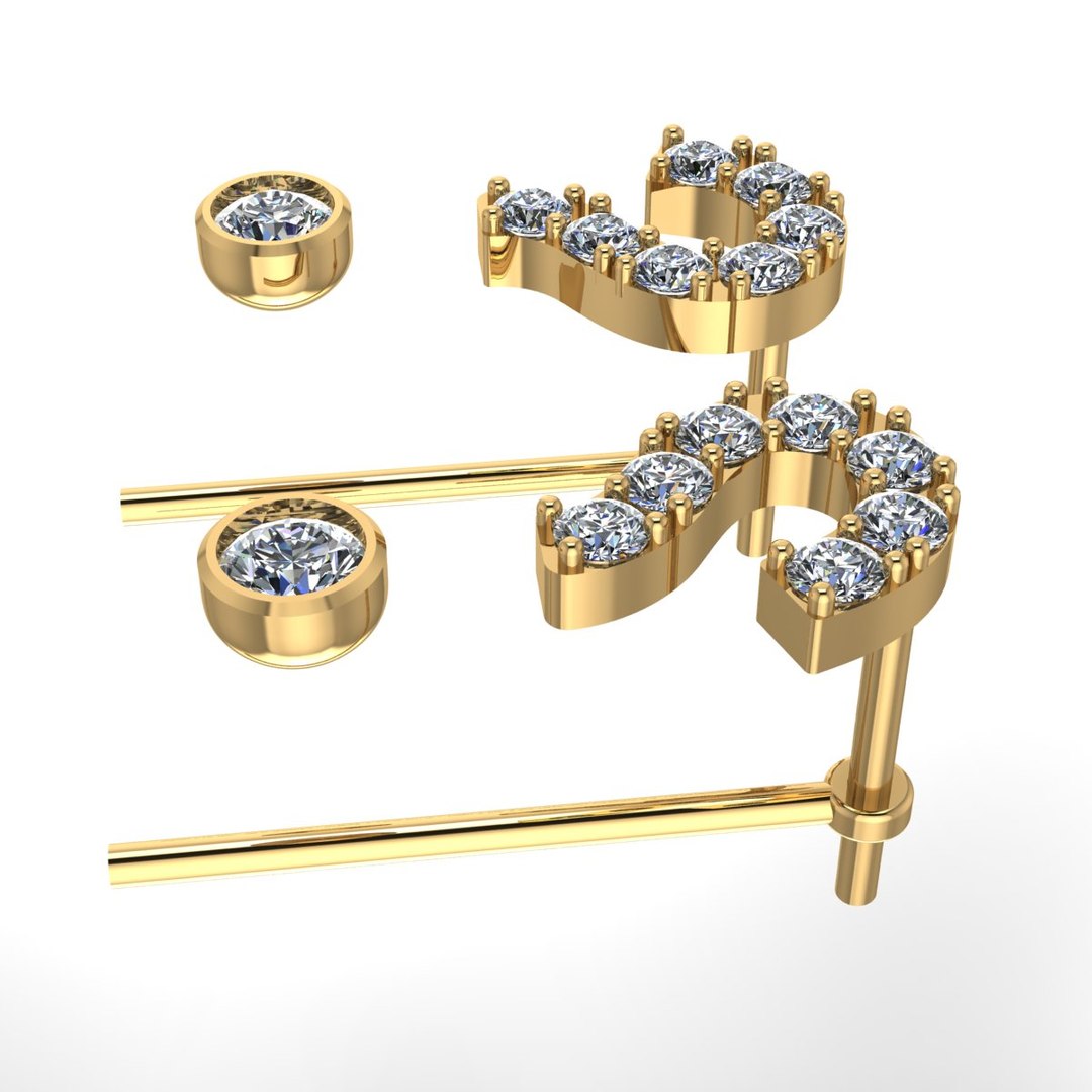 3D Earing 05 - TurboSquid 1949751