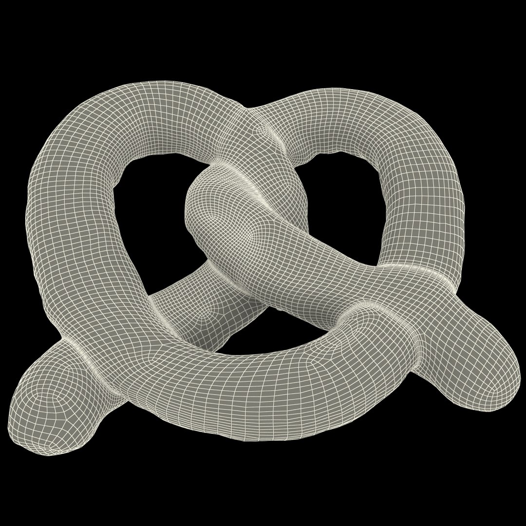 Big Pretzel 2 3d Model