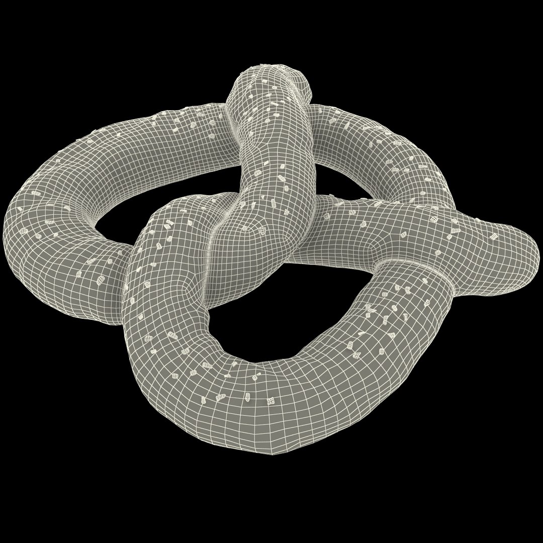 Big Pretzel 2 3d Model