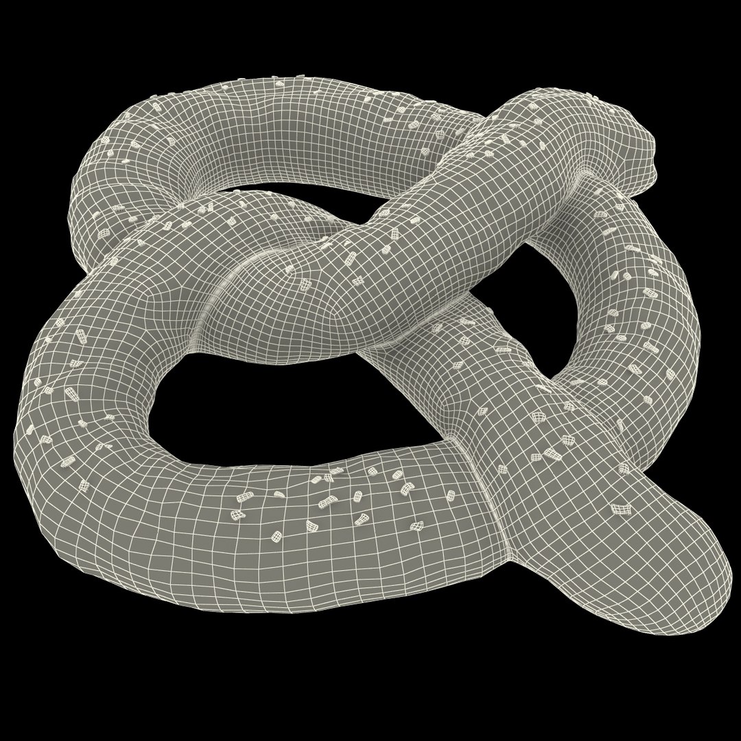Big Pretzel 2 3d Model