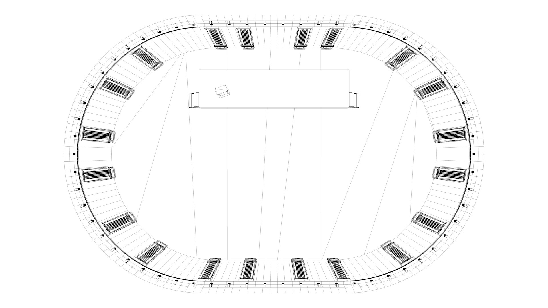 Round Ballroom 3D - TurboSquid 2043331