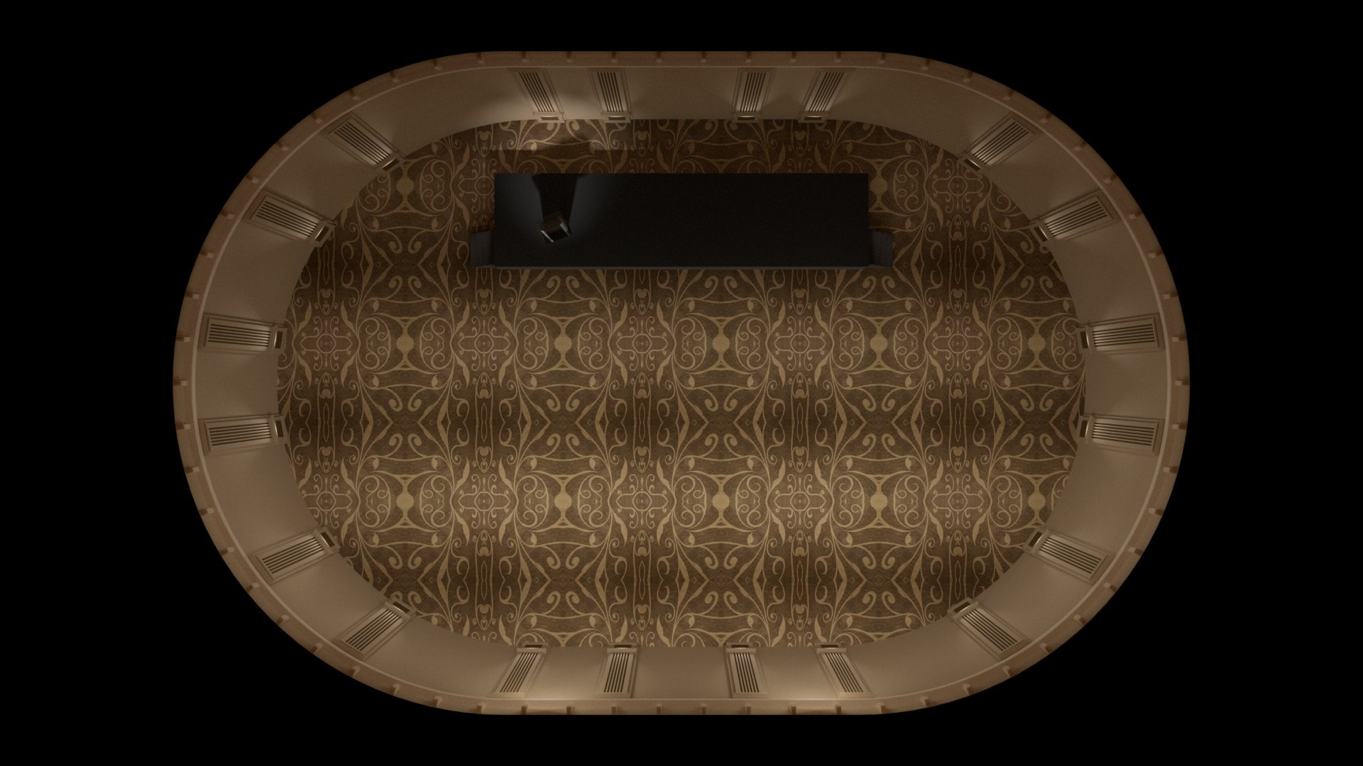 Round Ballroom 3D - TurboSquid 2043331
