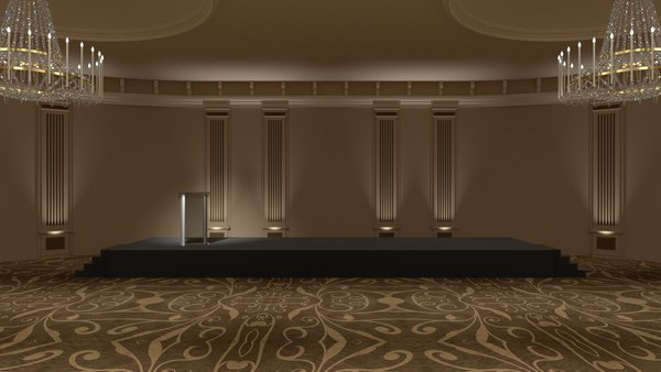 modelo 3d Round Ballroom - TurboSquid 2043331