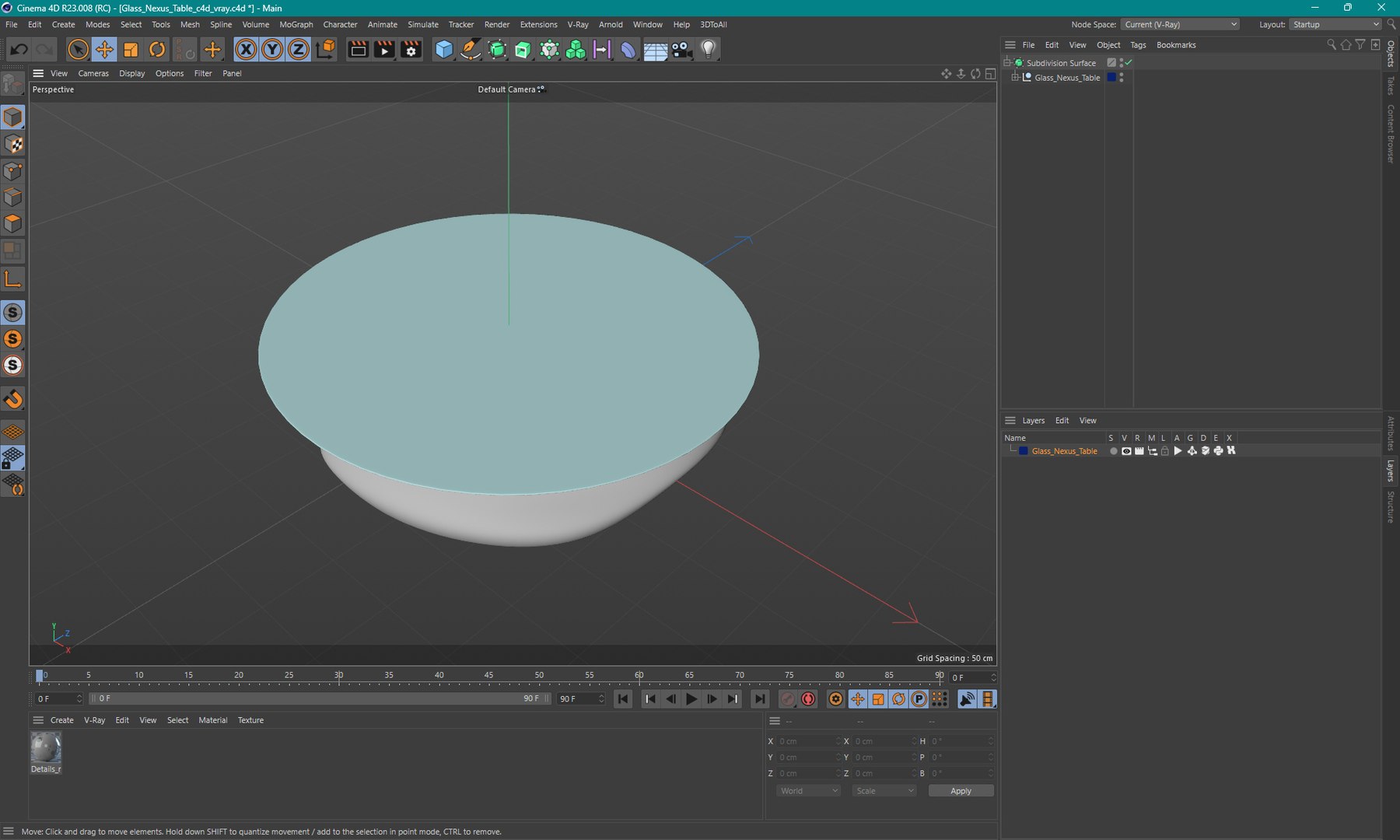 Glass Nexus Table 3D Model - TurboSquid 2309964