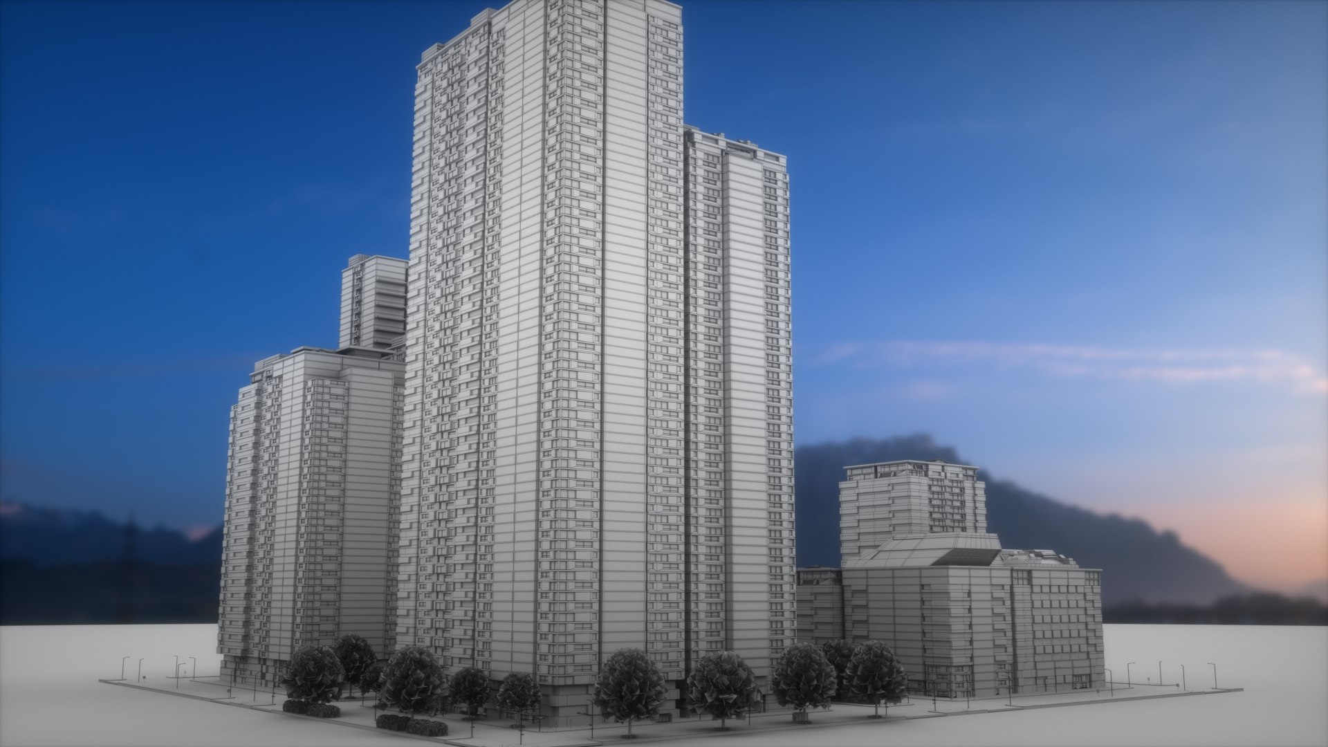 3D Model City Block Type B21 - TurboSquid 2092351