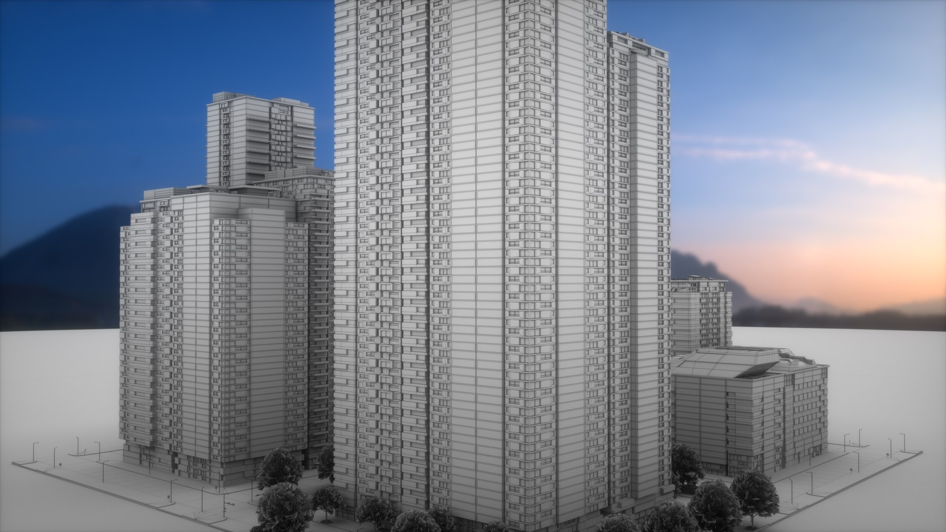 3D Model City Block Type B21 - TurboSquid 2092351