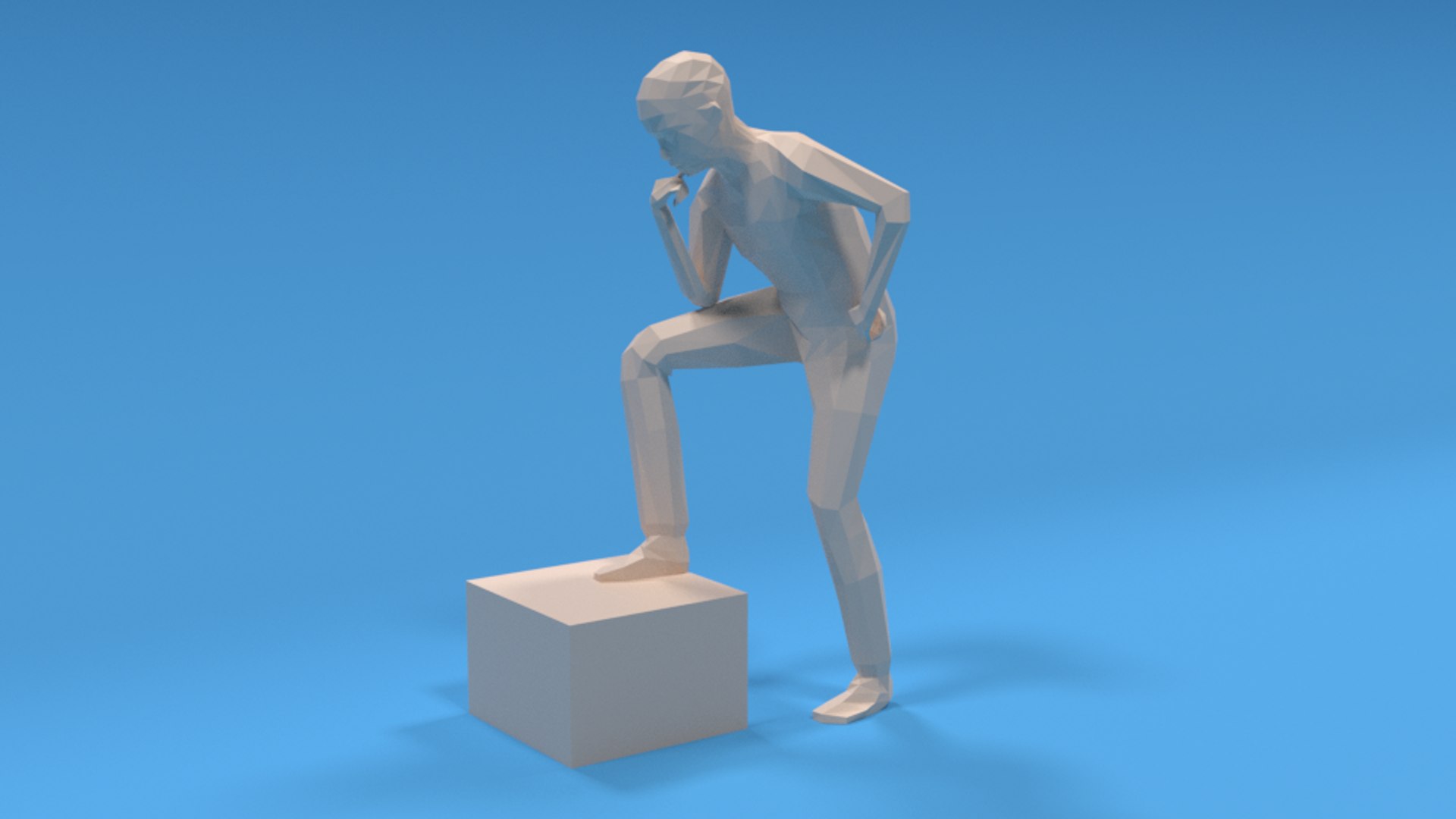 Thinking Kid 3D Model - TurboSquid 1562742