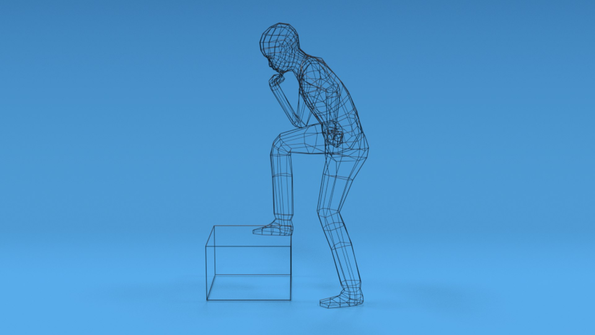 Thinking Kid 3D Model - TurboSquid 1562742