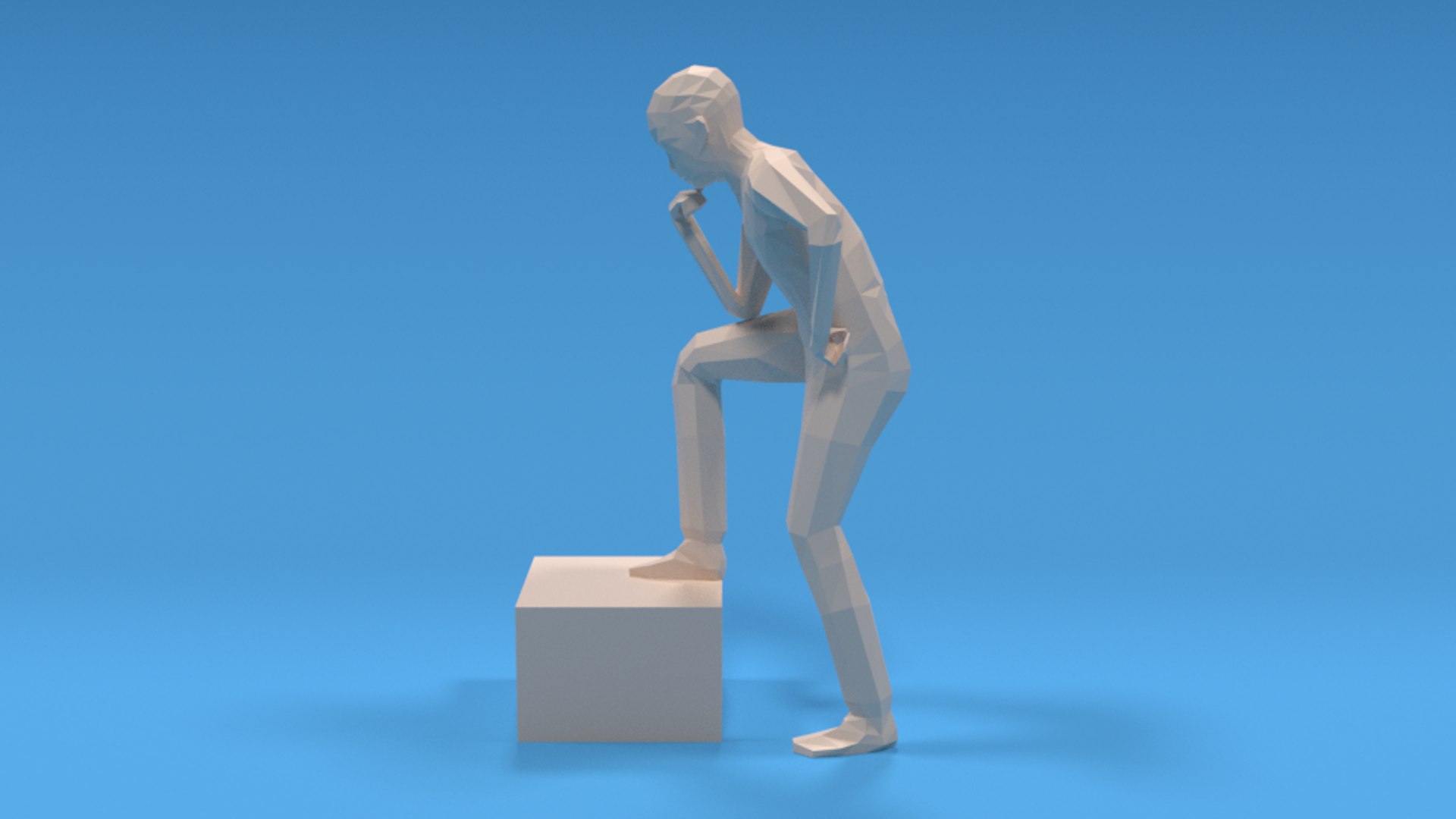 Thinking Kid 3D Model - TurboSquid 1562742