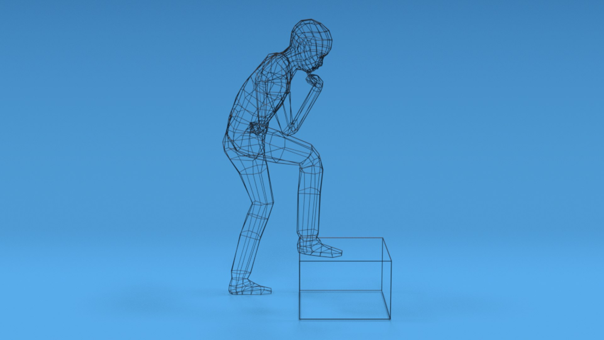 Thinking Kid 3D Model - TurboSquid 1562742