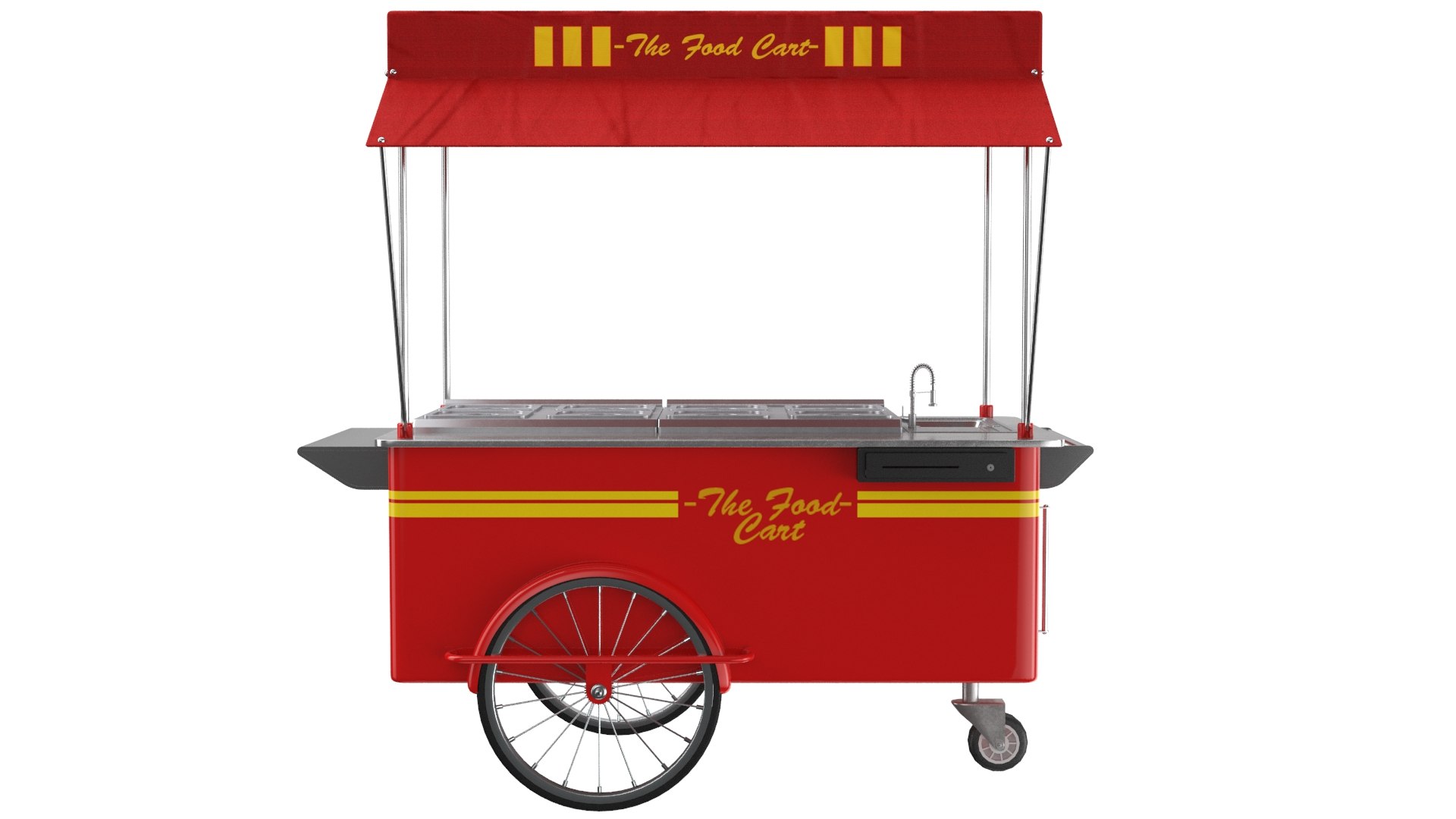 Food cart 3D model - TurboSquid 1511040