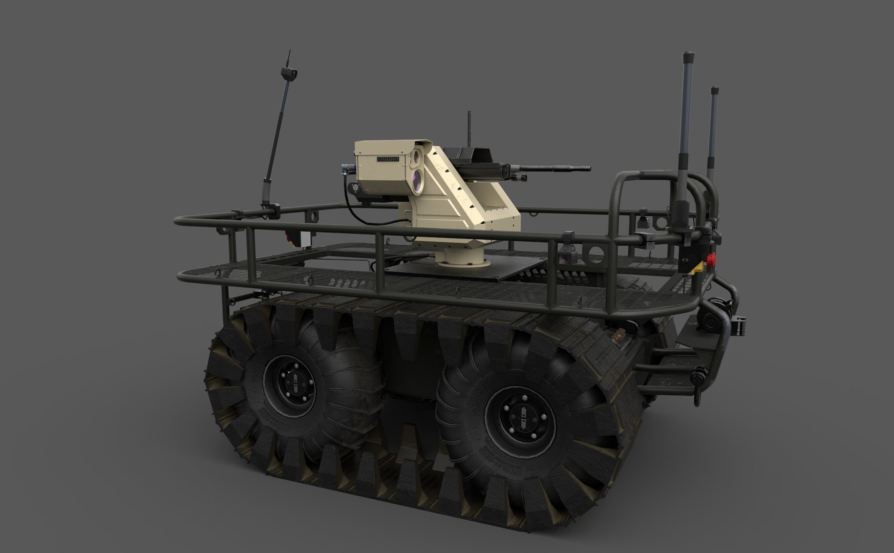 3D Probot Pitbull RWS Model - TurboSquid 2078318
