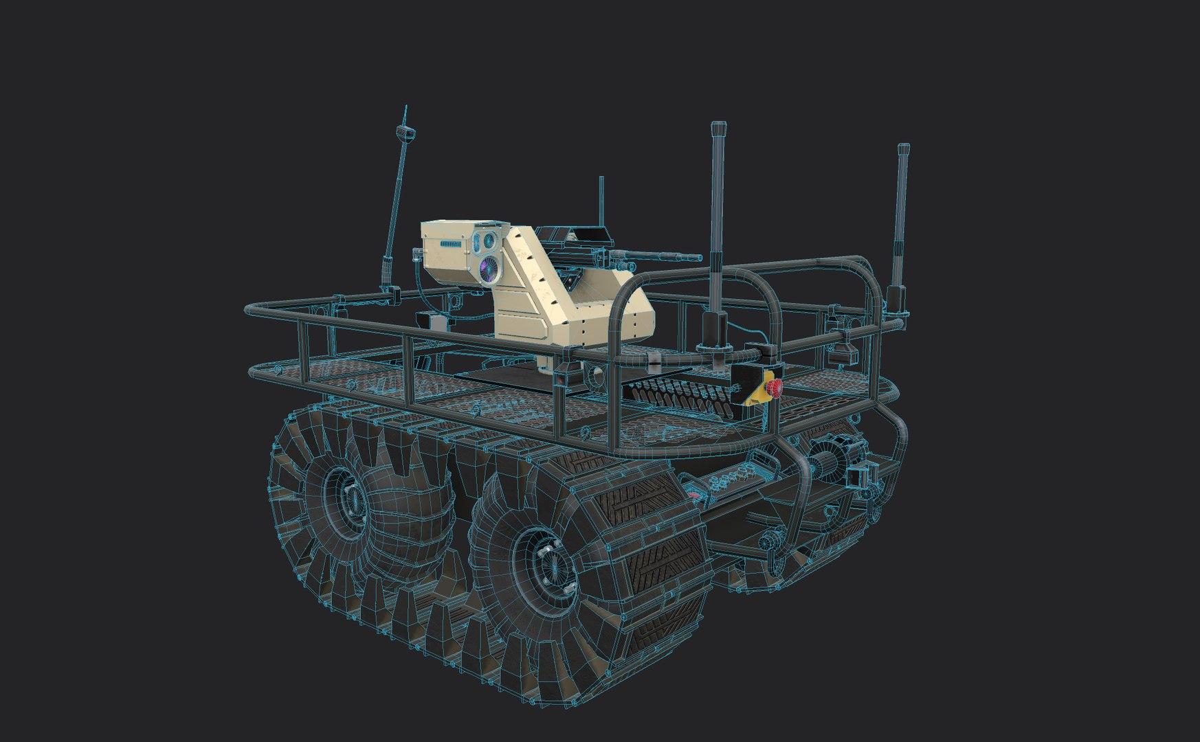 3D Probot Pitbull RWS Model - TurboSquid 2078318