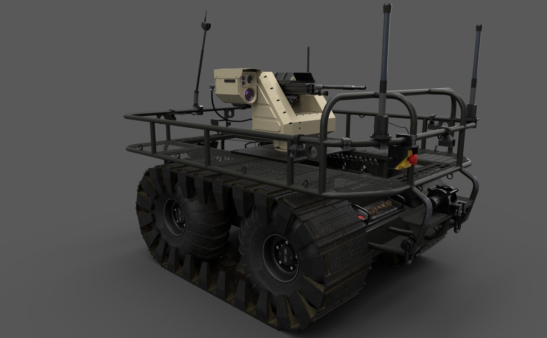 3D Probot Pitbull RWS Model - TurboSquid 2078318
