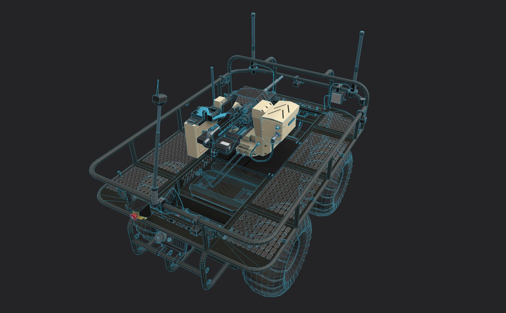 3D Probot Pitbull RWS Model - TurboSquid 2078318