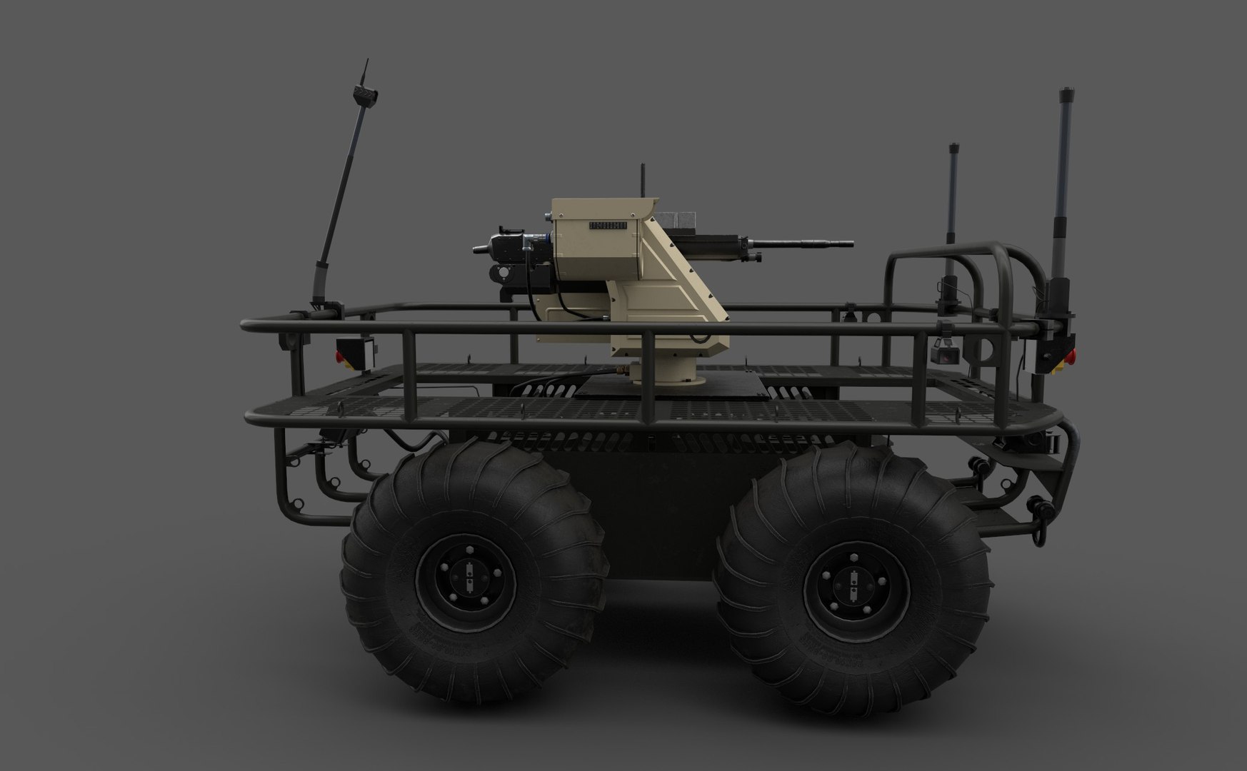 3D Probot Pitbull RWS Model - TurboSquid 2078318