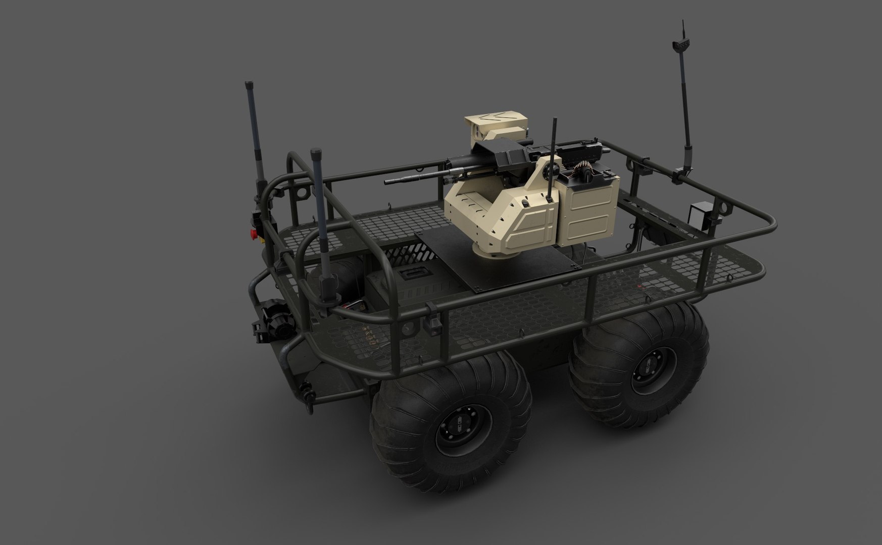 3D Probot Pitbull RWS Model - TurboSquid 2078318