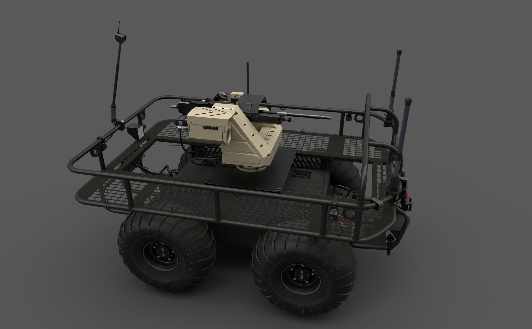 3D Probot Pitbull RWS Model - TurboSquid 2078318