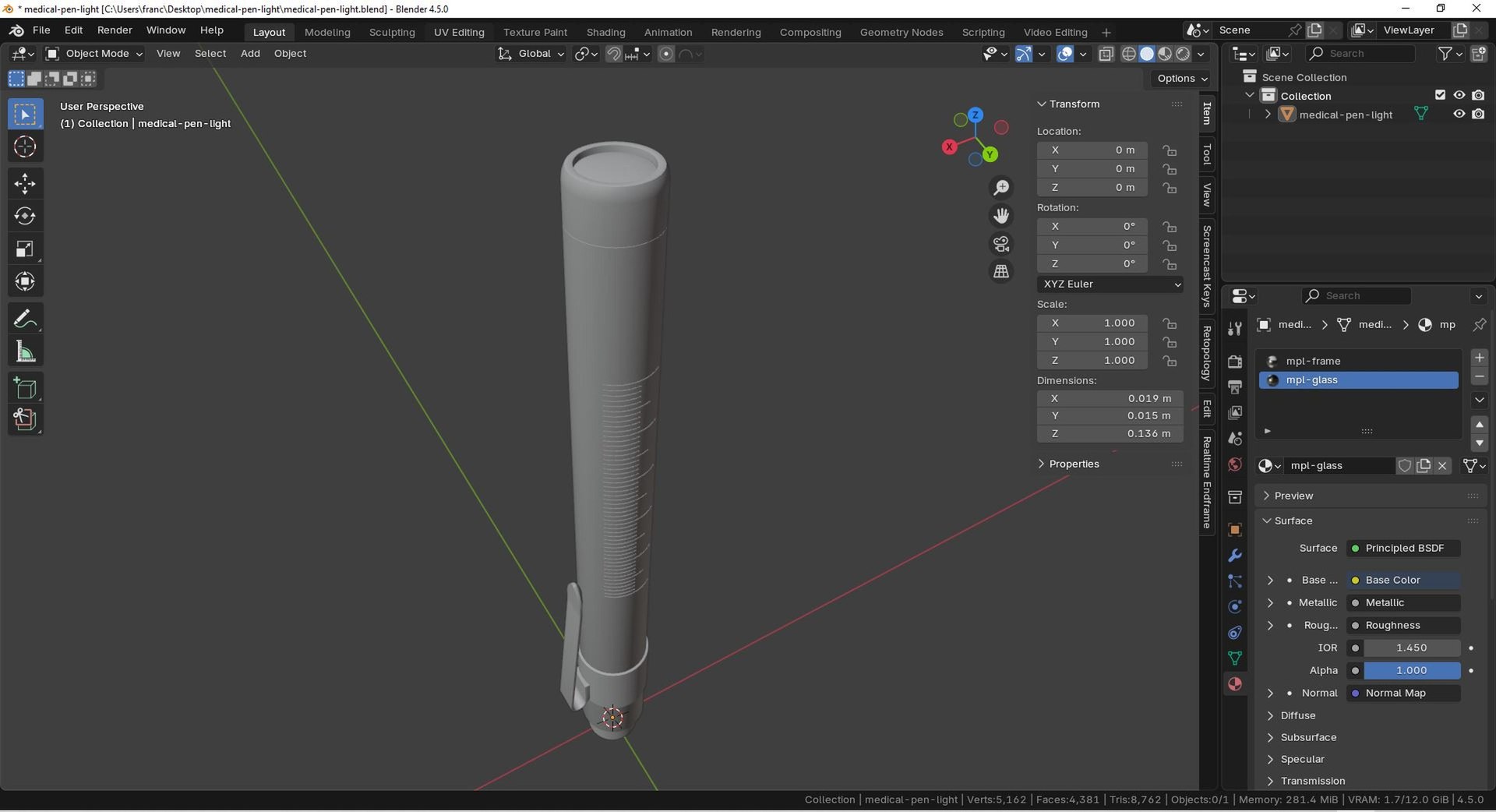 3D Medical Pen Light Model - TurboSquid 2496904