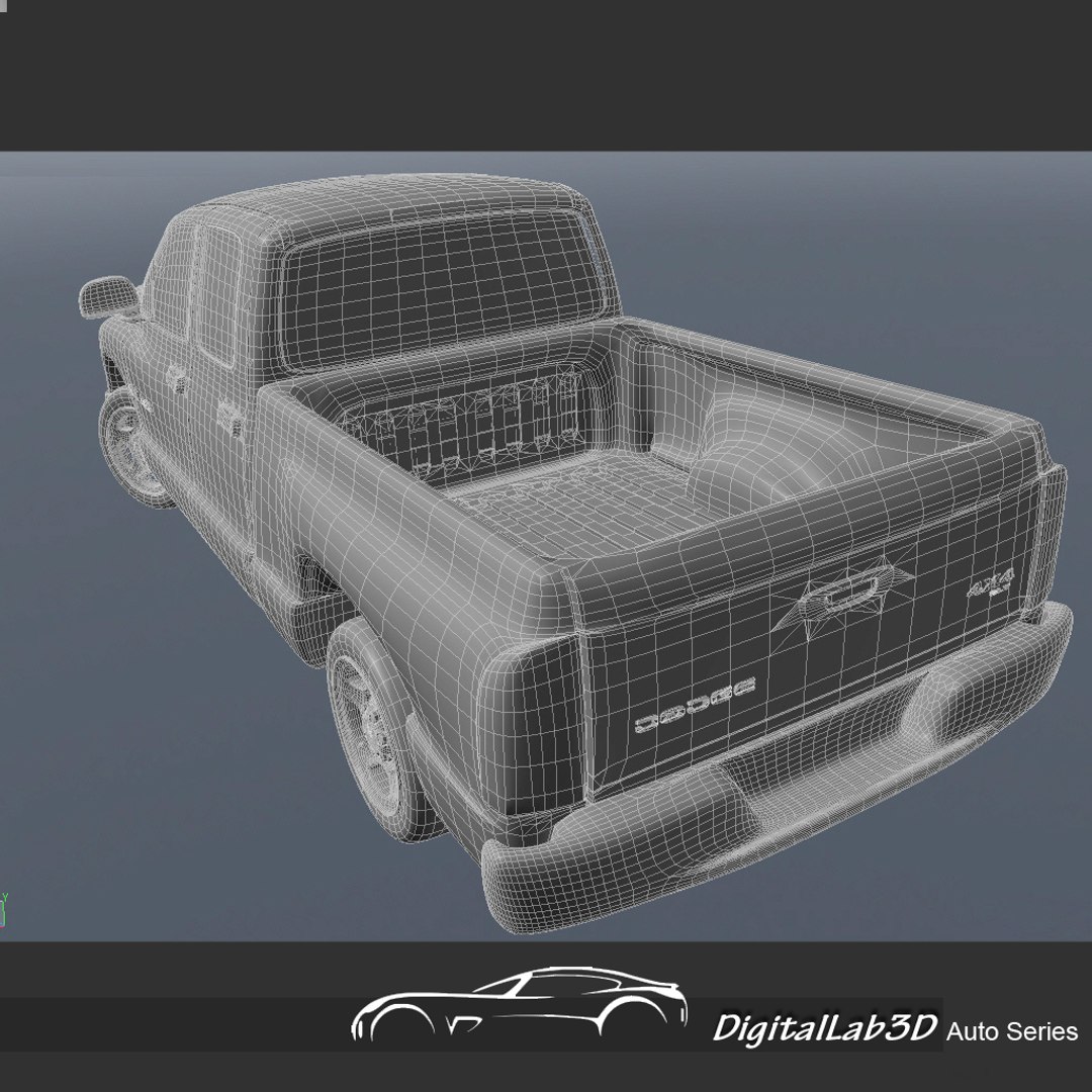 Dodge Ram Pickup Truck 3d Model