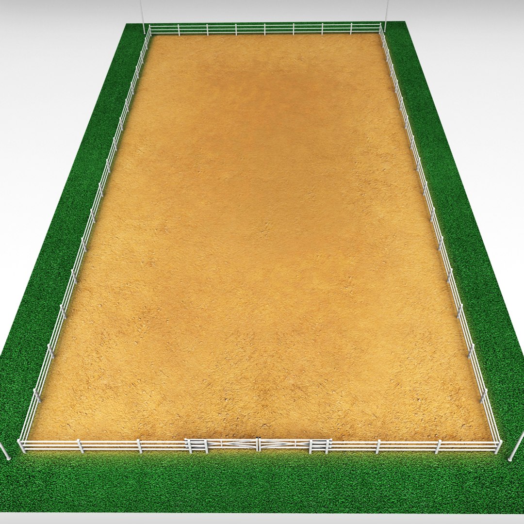 Horse Jumping Riding Arena 3d Model