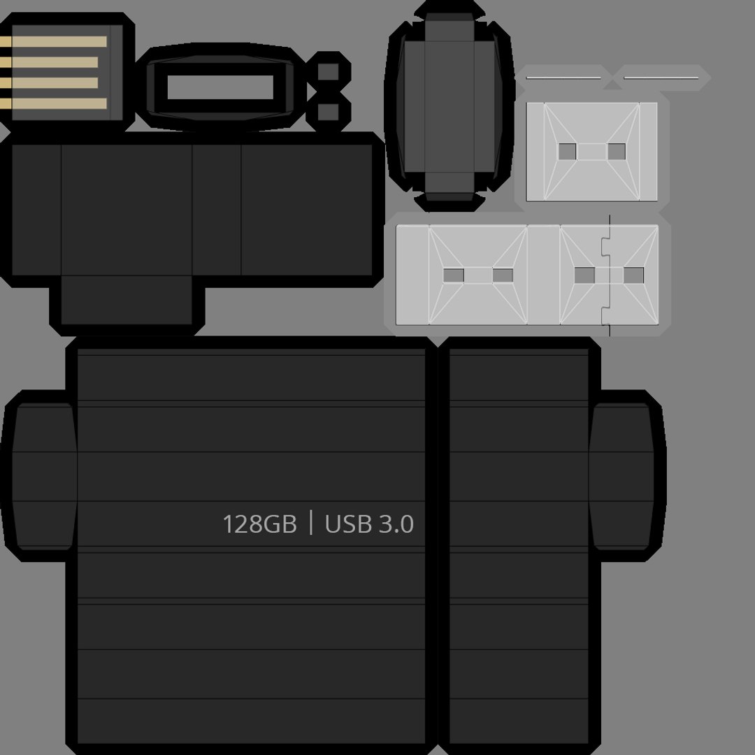 3D Usb Flash Drive - TurboSquid 1251611