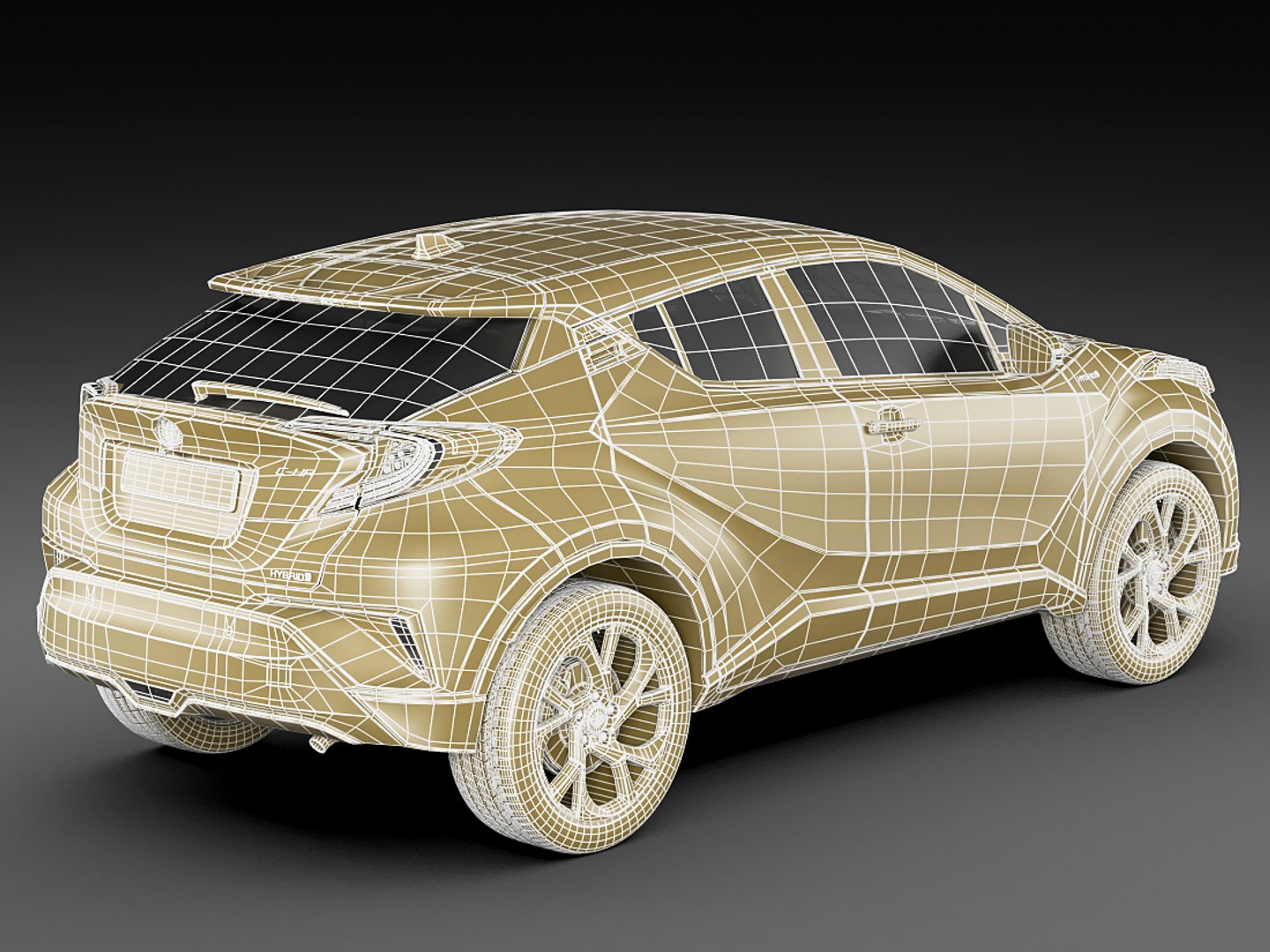 3d Toyota C-hr 2017