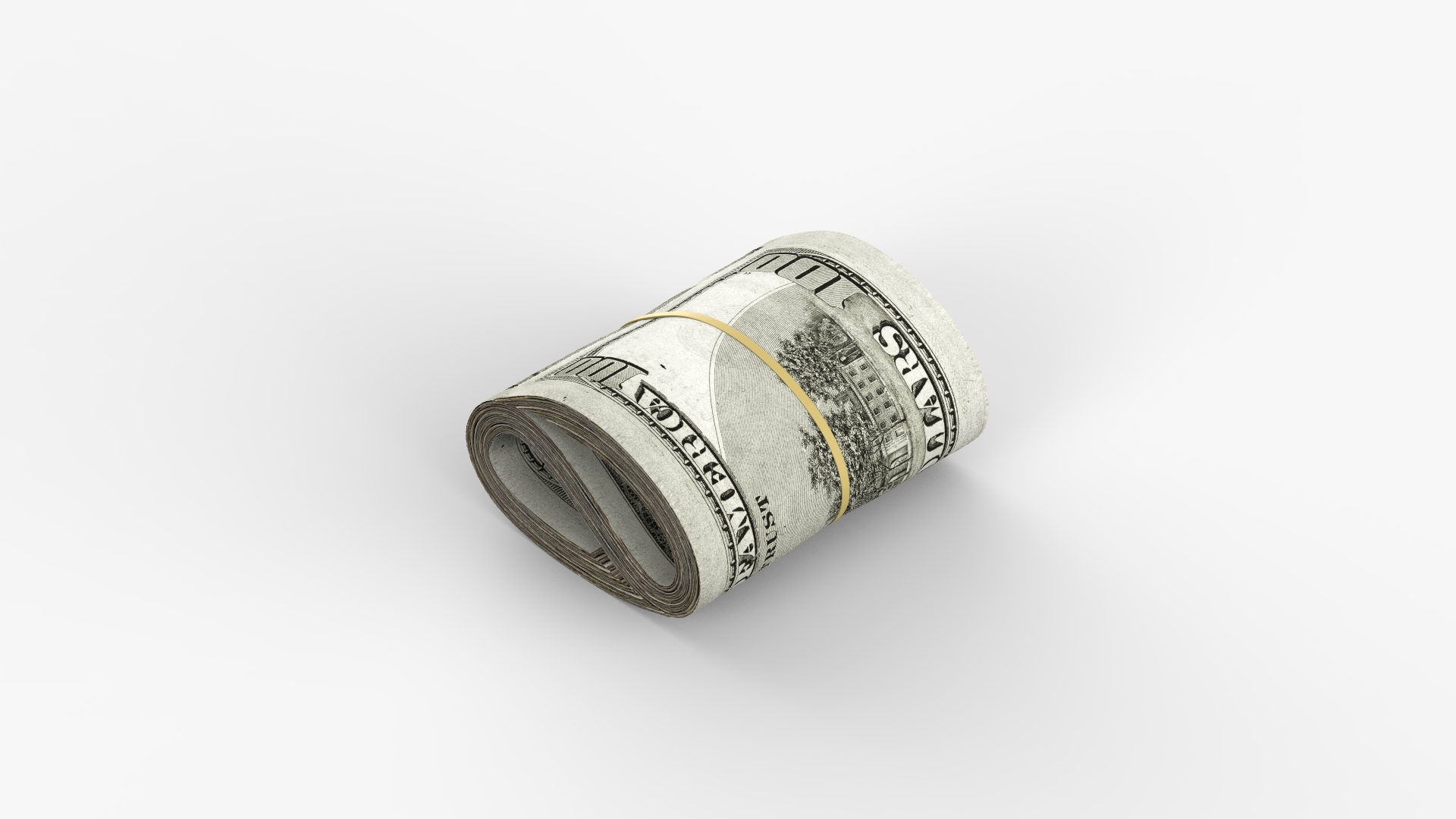 3D Roll Stack Dollars - TurboSquid 1494873