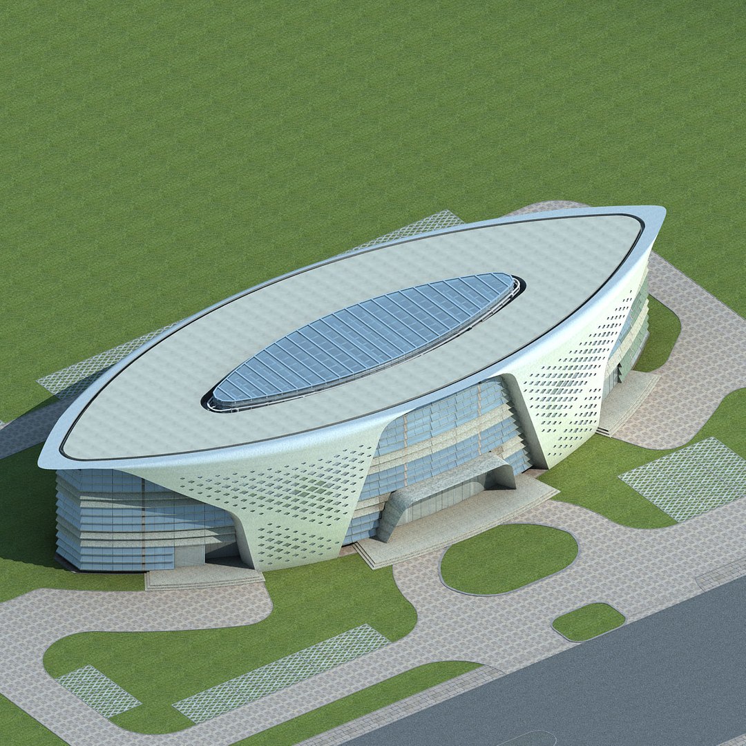 Exhibition Hall 3d Model