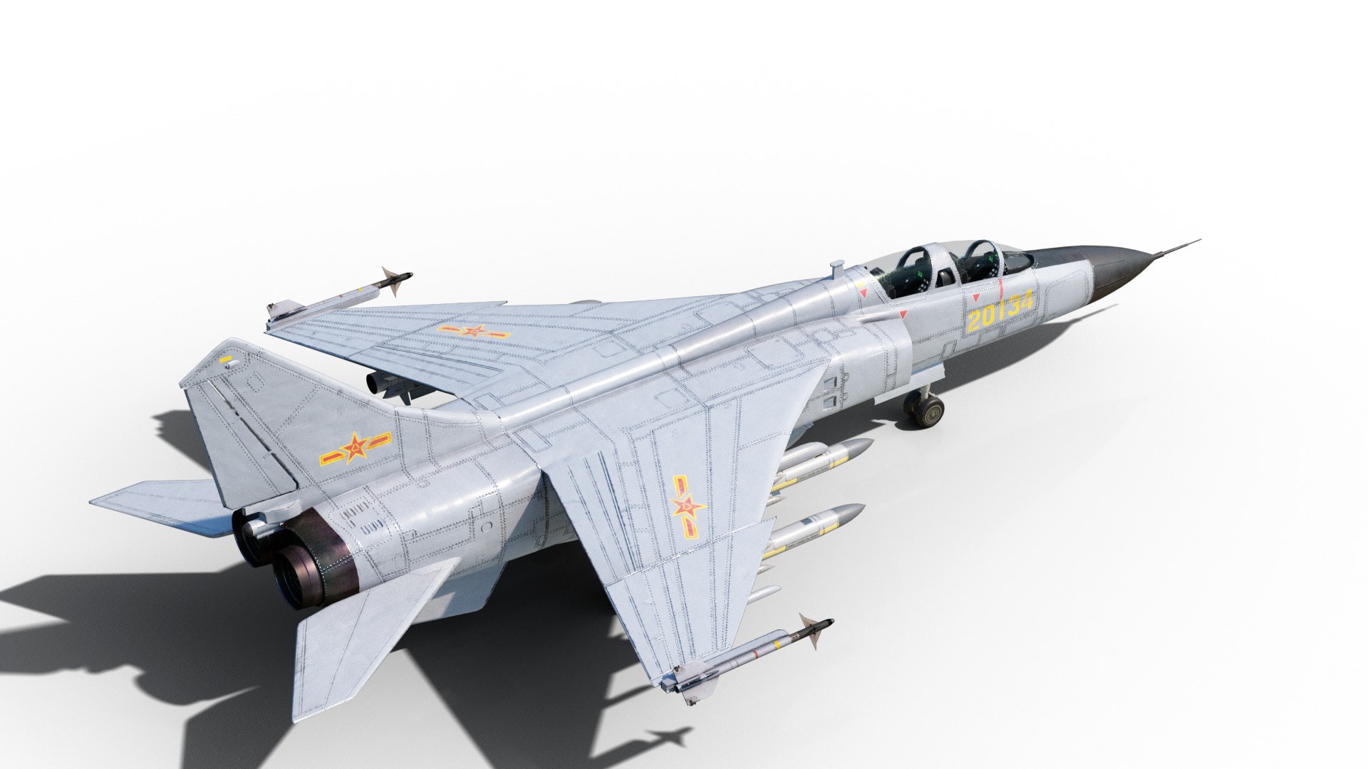3D Xian JH-7A Flounder Fighter Bomber PLA FBC-1 Fighter Jet Model ...